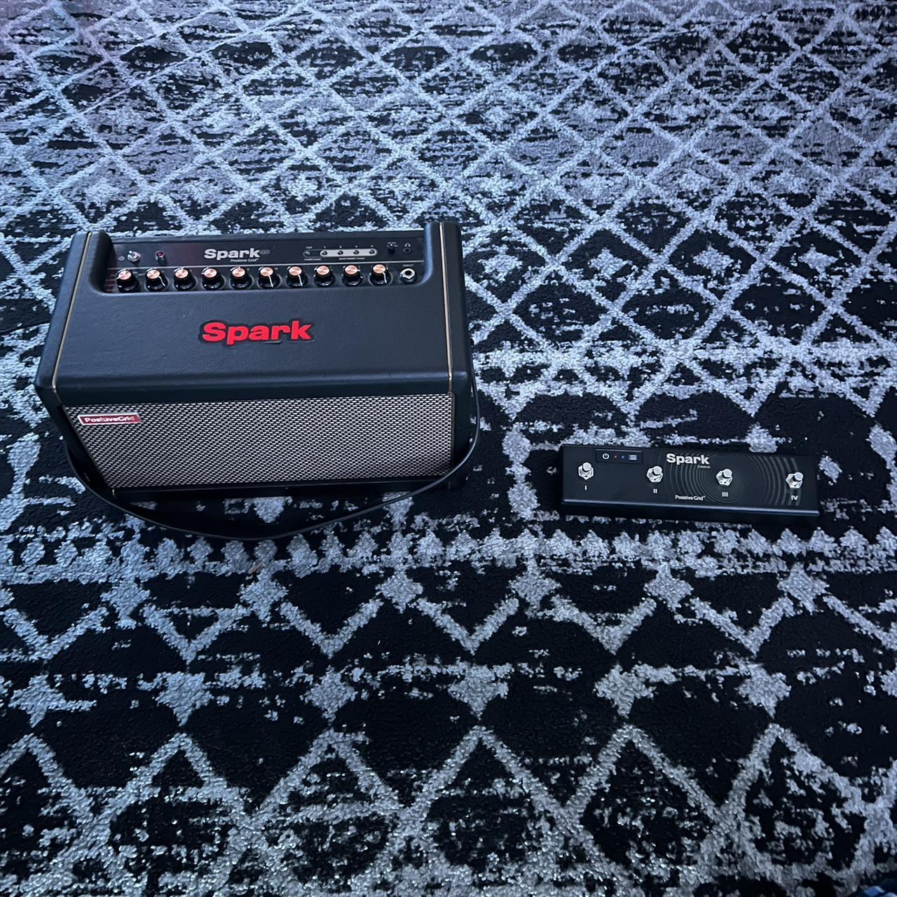 Brand New Spark Amp WITH PEDAL and case MP: Amp:... - Depop