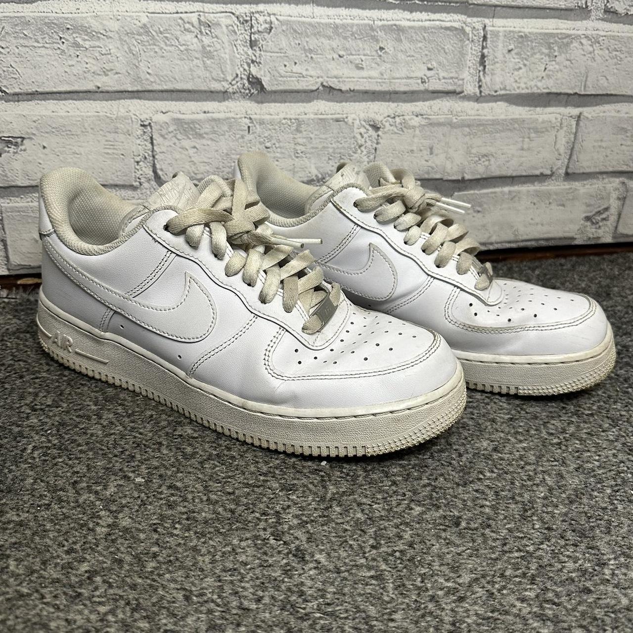 Nike air force 1 AF1 white trainers. To fit a uk... - Depop