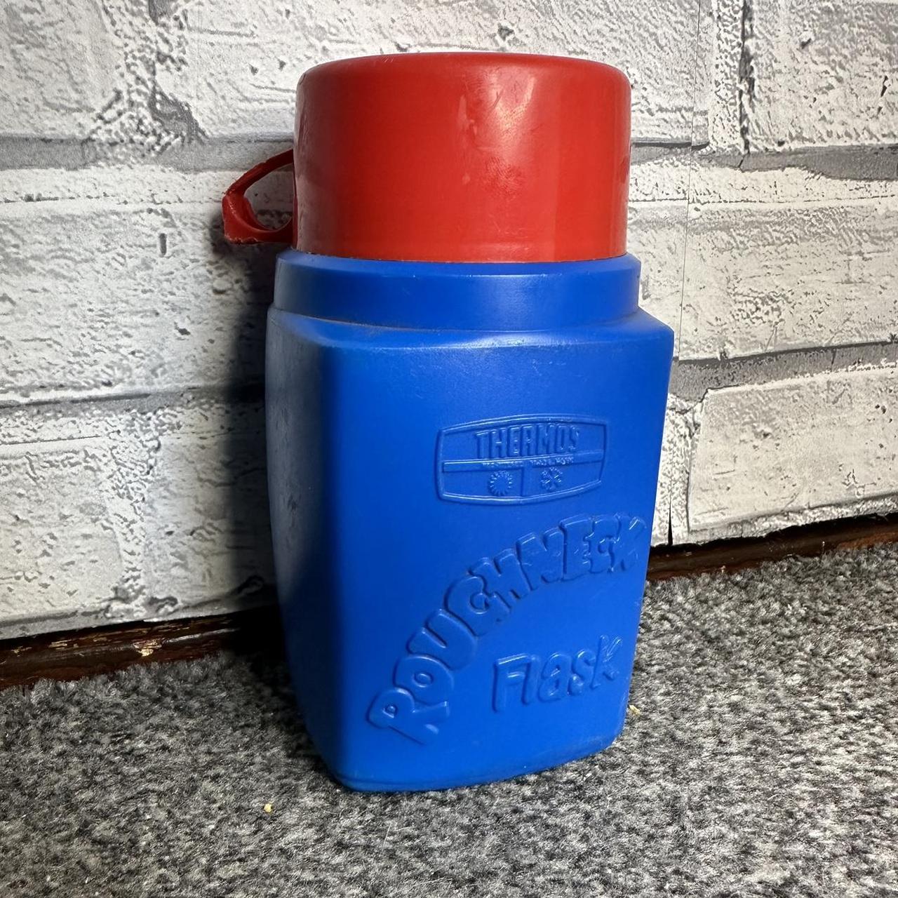 Rare vintage peanuts snoopy roughneck thermos flask,... - Depop