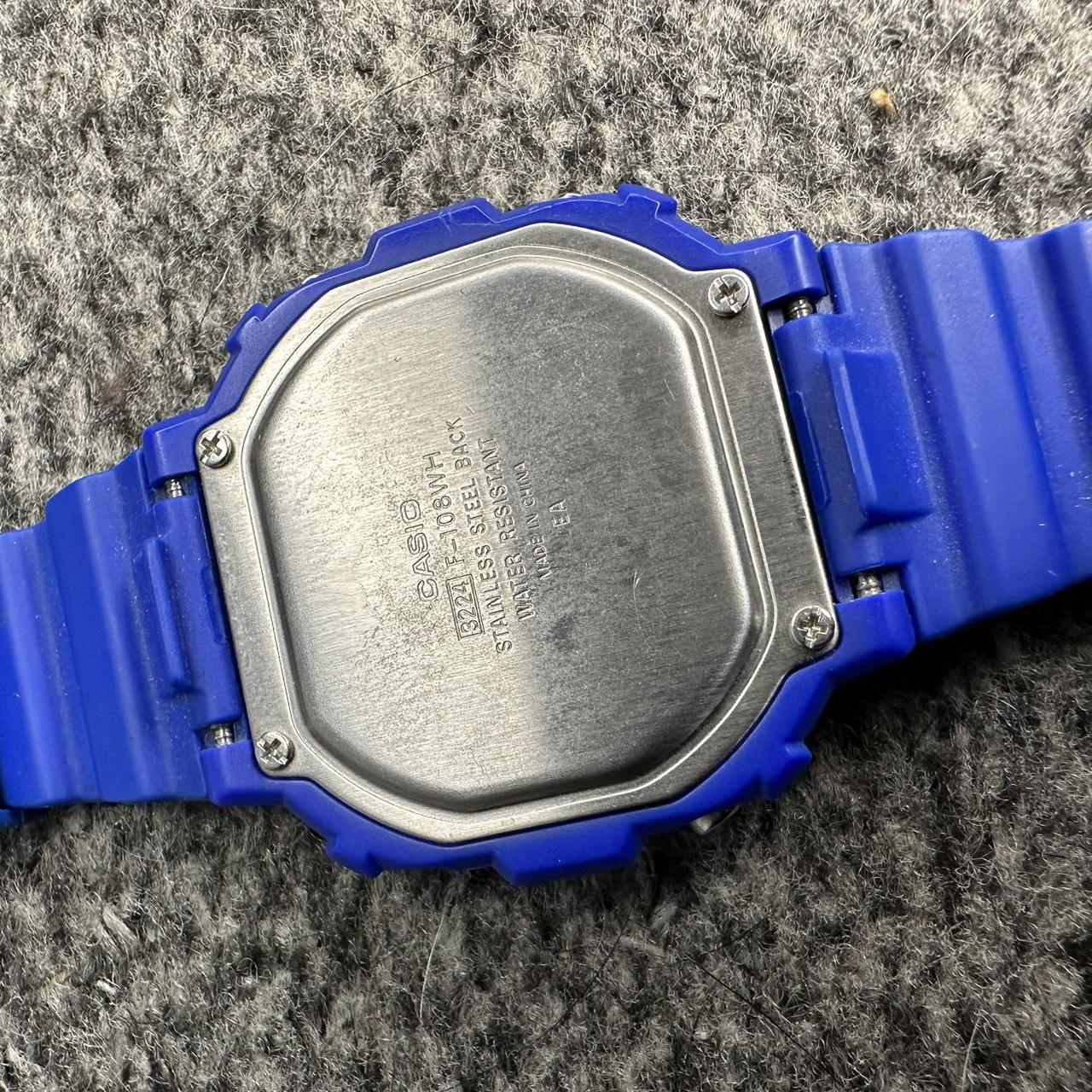 Vintage Casio illuminator blue digital watch. The... - Depop