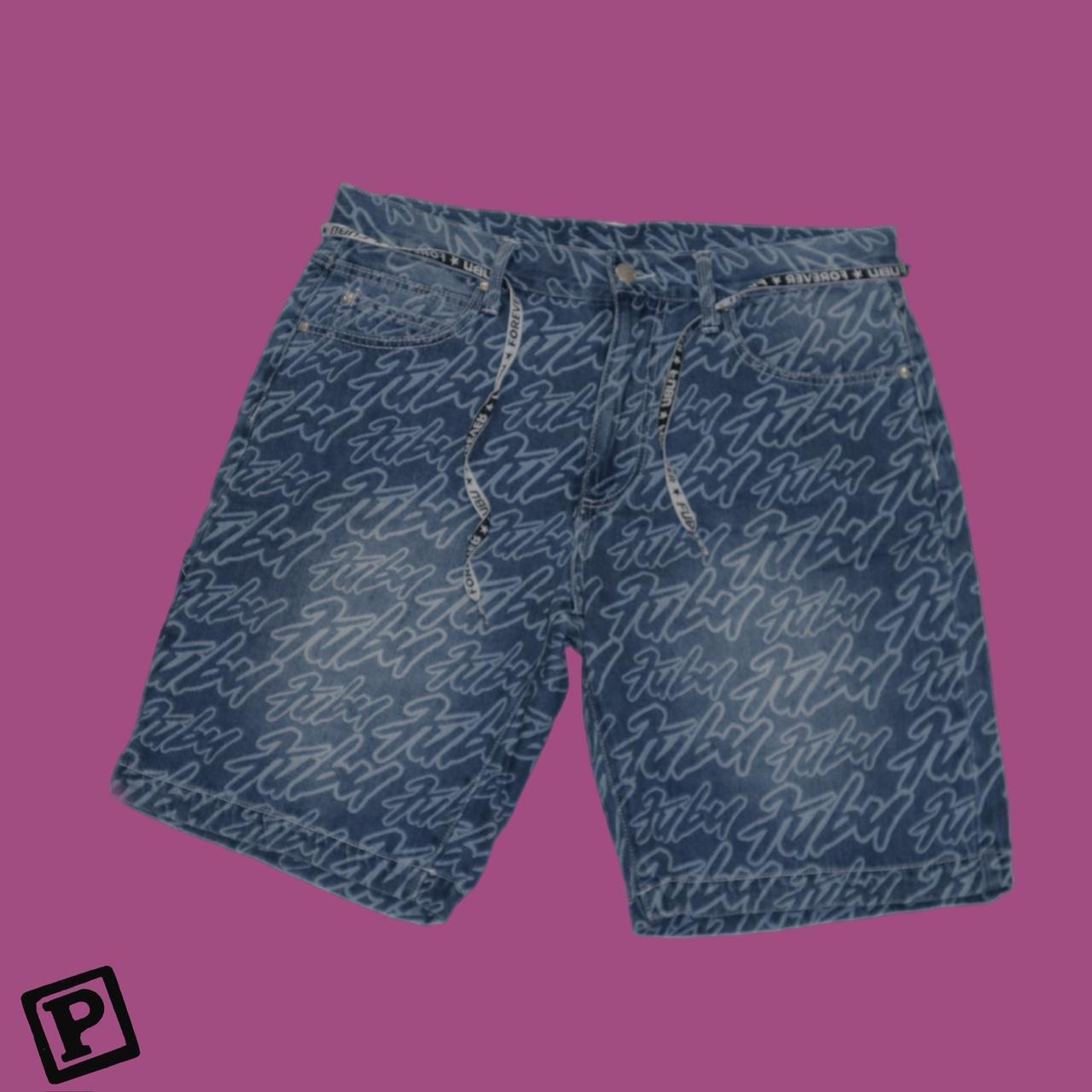 FUBU ALL PRINT JORTS - Depop