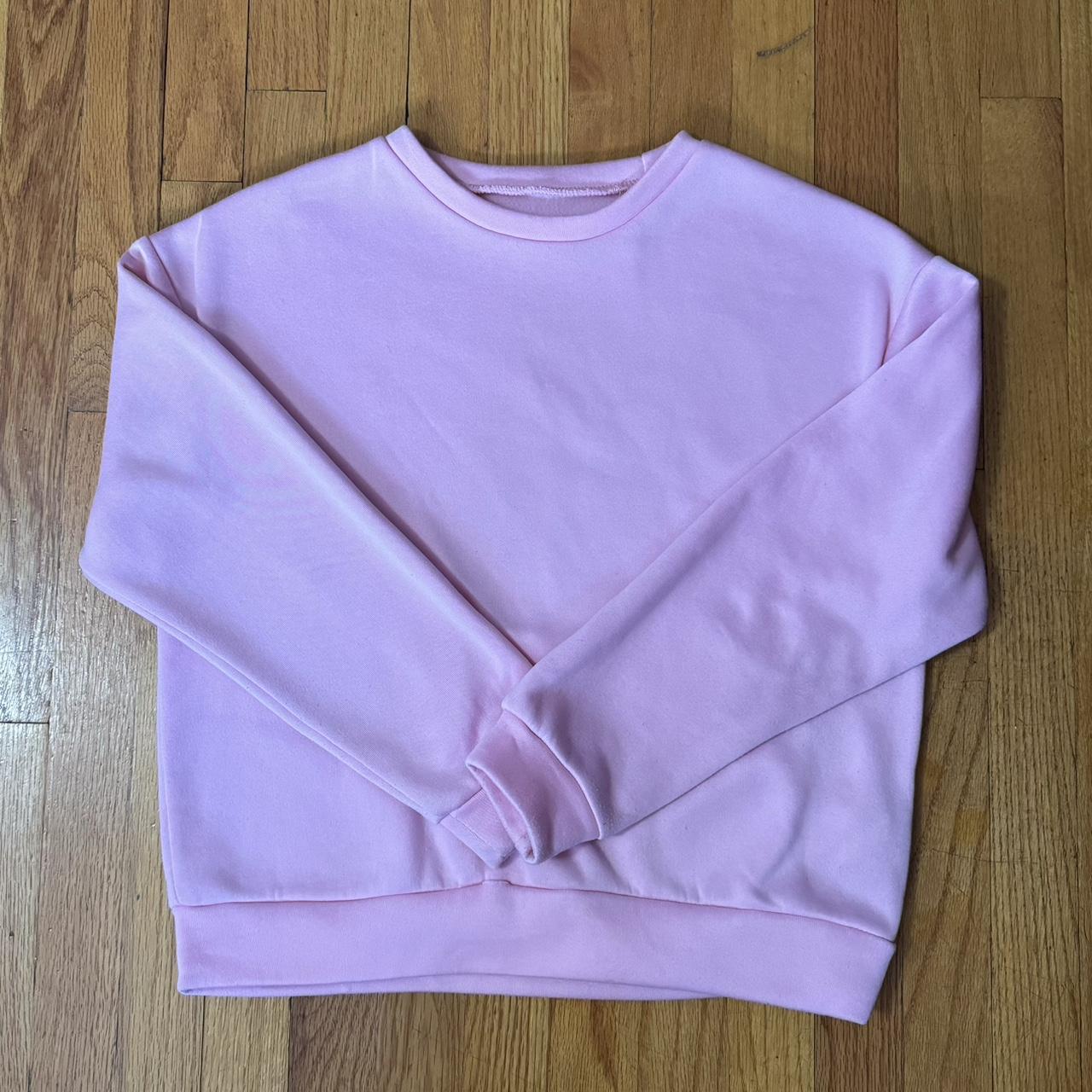 Light pink crew neck sweatshirt - Depop