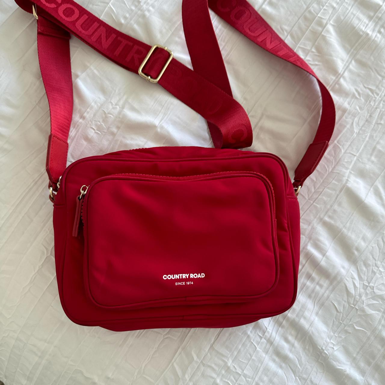 Red Country Road bag / cross body bag with... - Depop