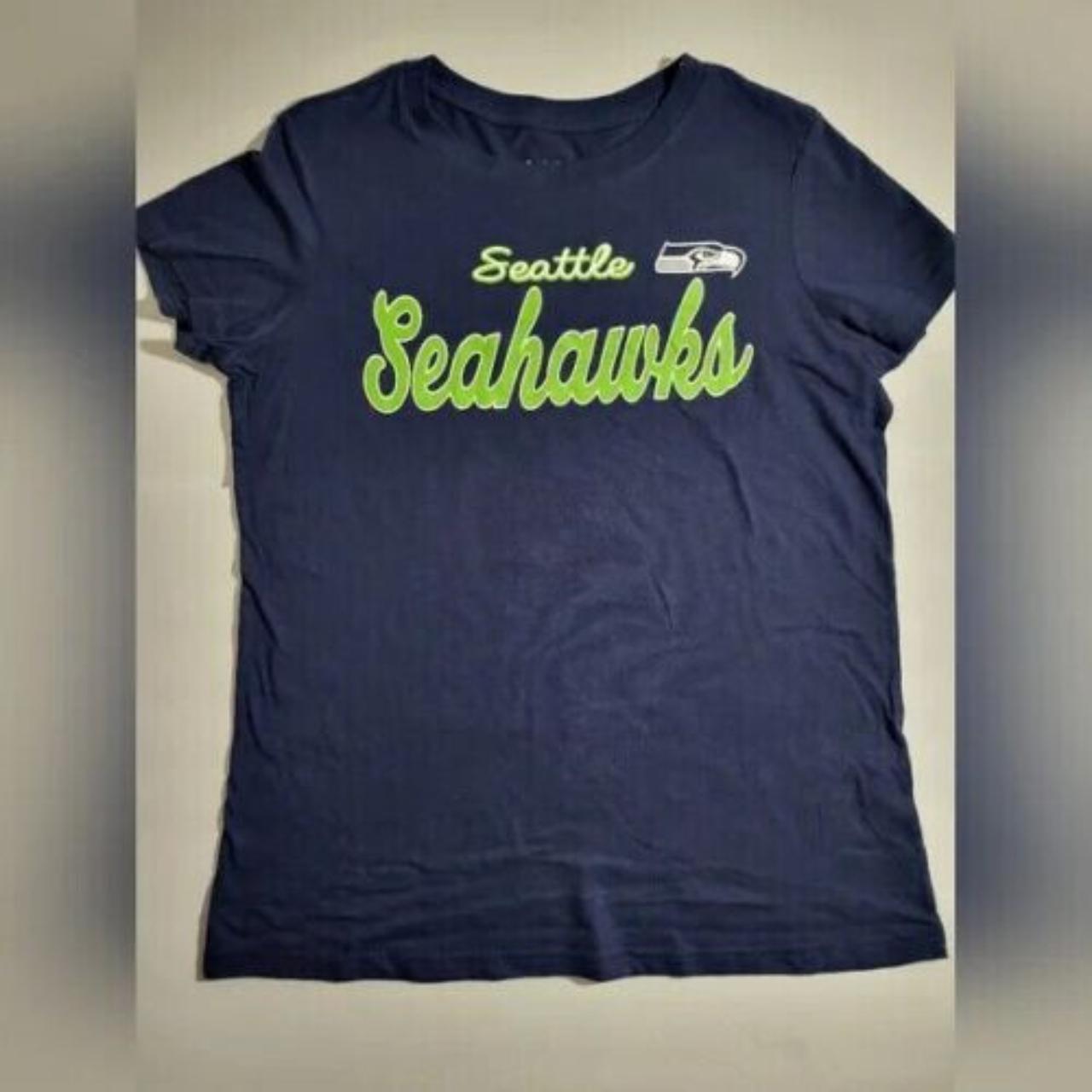 NFL Branded Seattle Seahawk's Womens Tee Shirt Team... - Depop