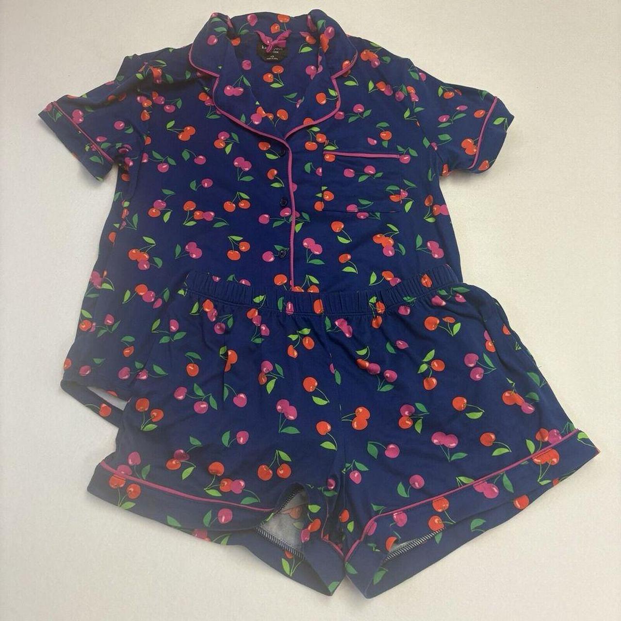 Kate Spade Cherries Print Short PJ Set Matching... - Depop