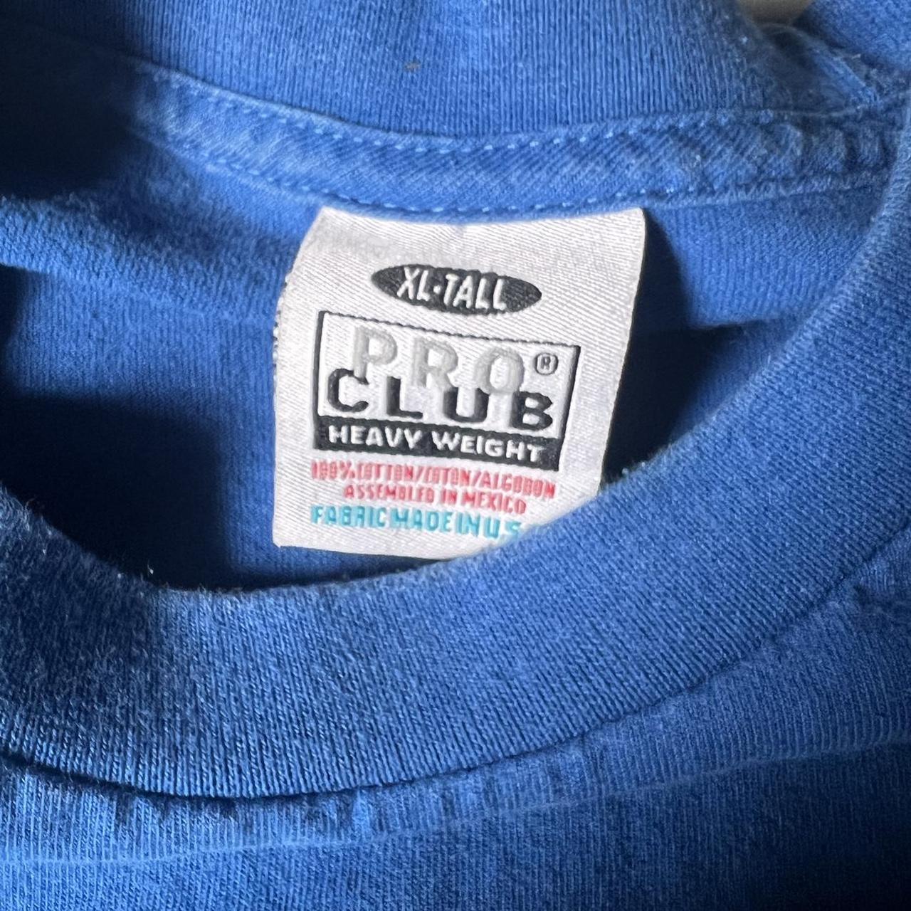 XL tall royal blue pro club shirt - Depop