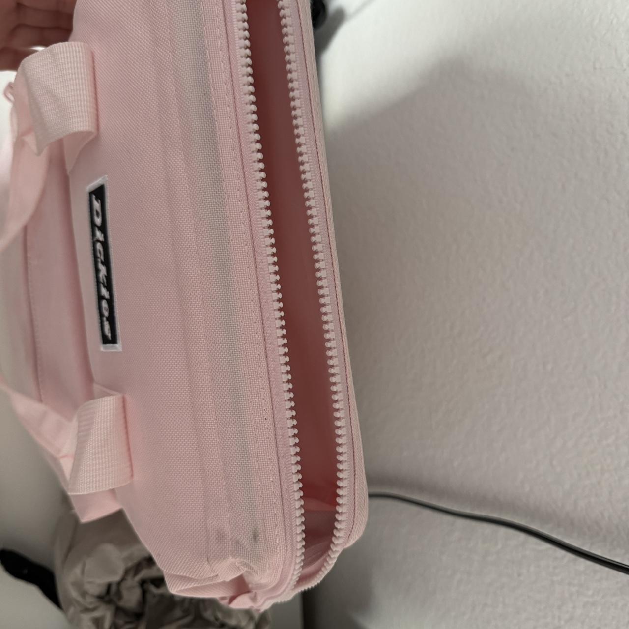 Pink Dickies backpack with adjustable straps,... - Depop