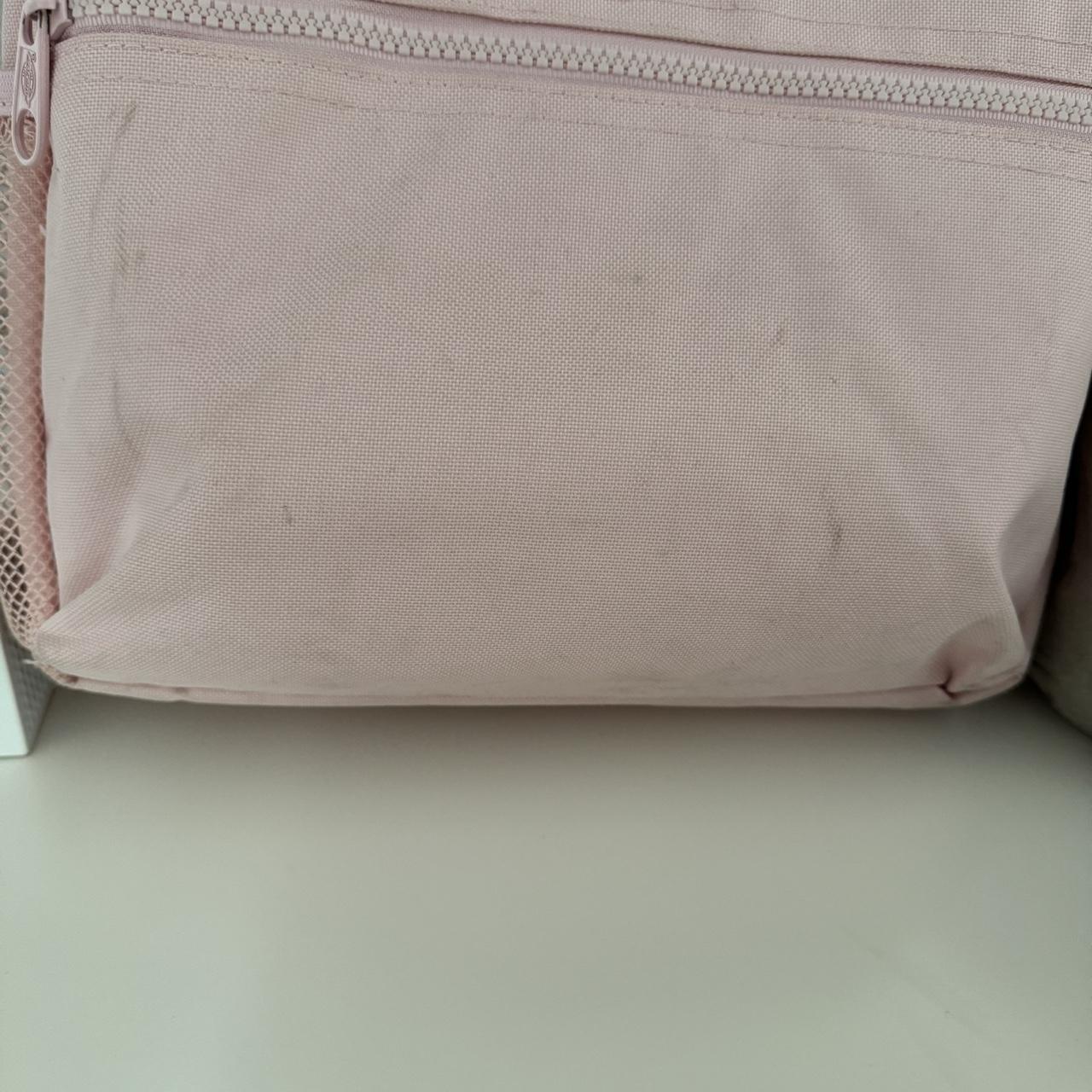 Pink Dickies backpack with adjustable straps,... - Depop
