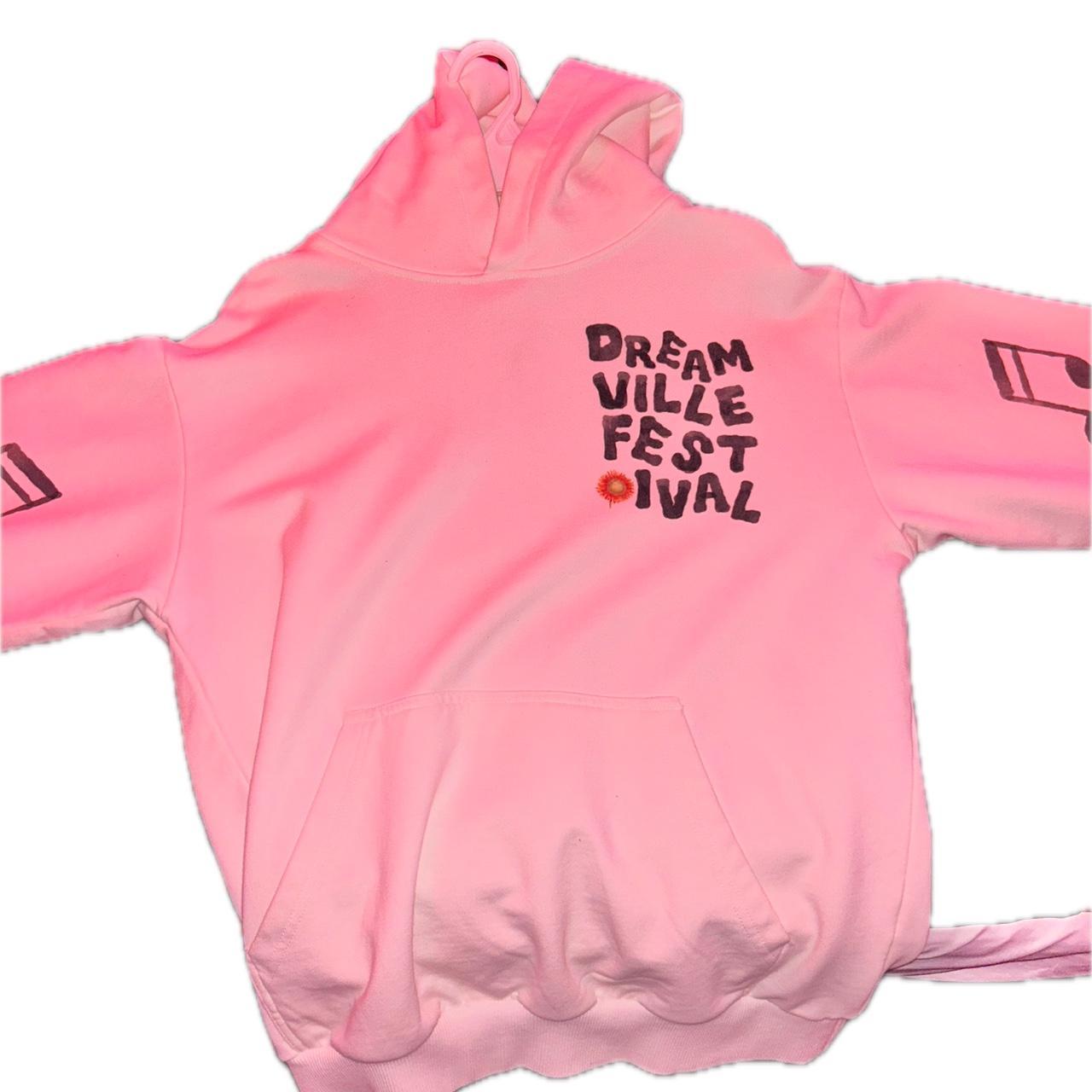 White Dreamville Hoodie Barely Worn Size Small Can... - Depop