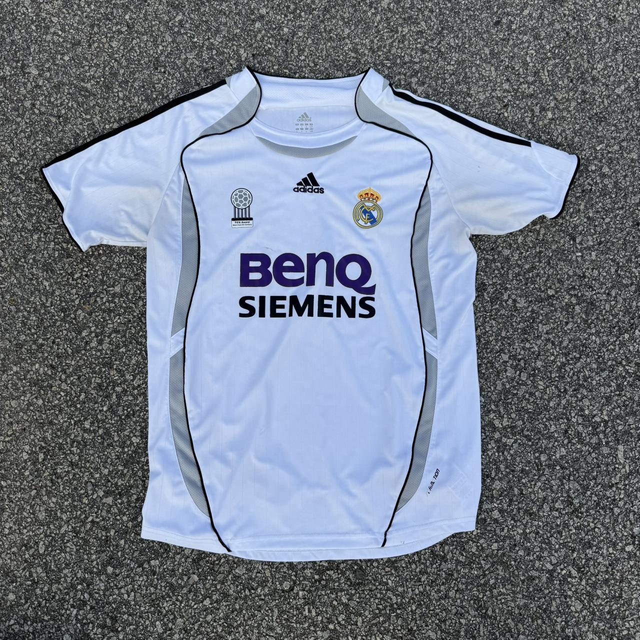 real madrid 2006/07 home retro jersey dm before... | Depop