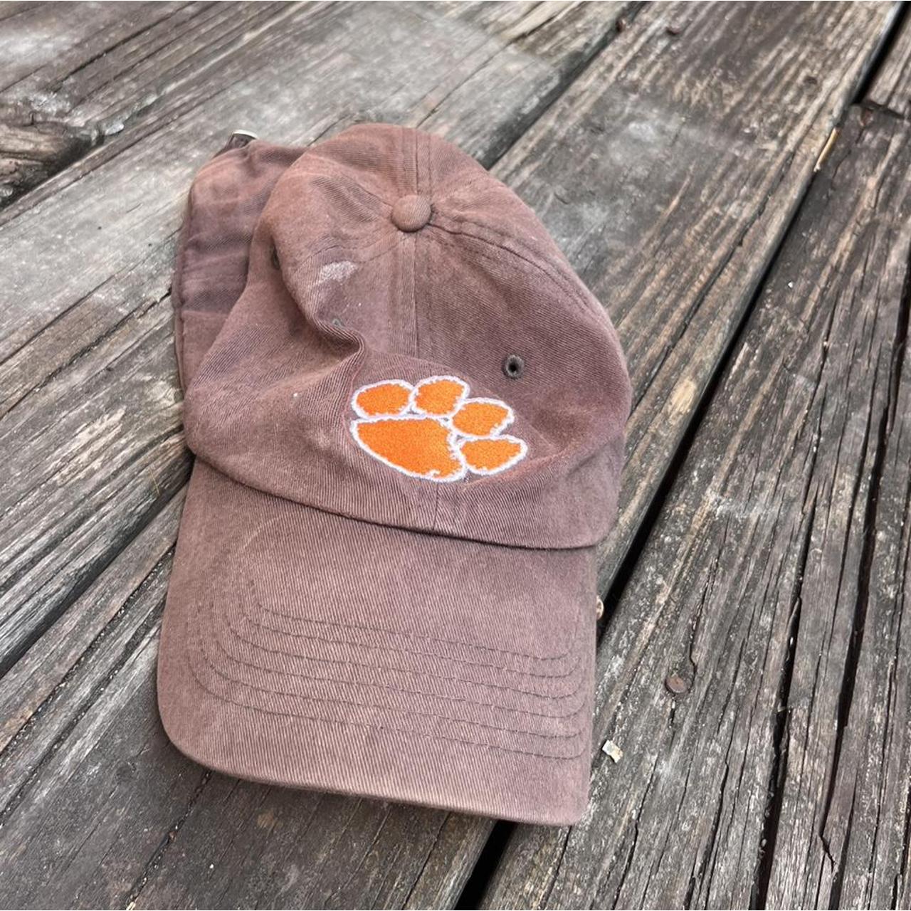 clemson old school ball cap free shipping - Depop