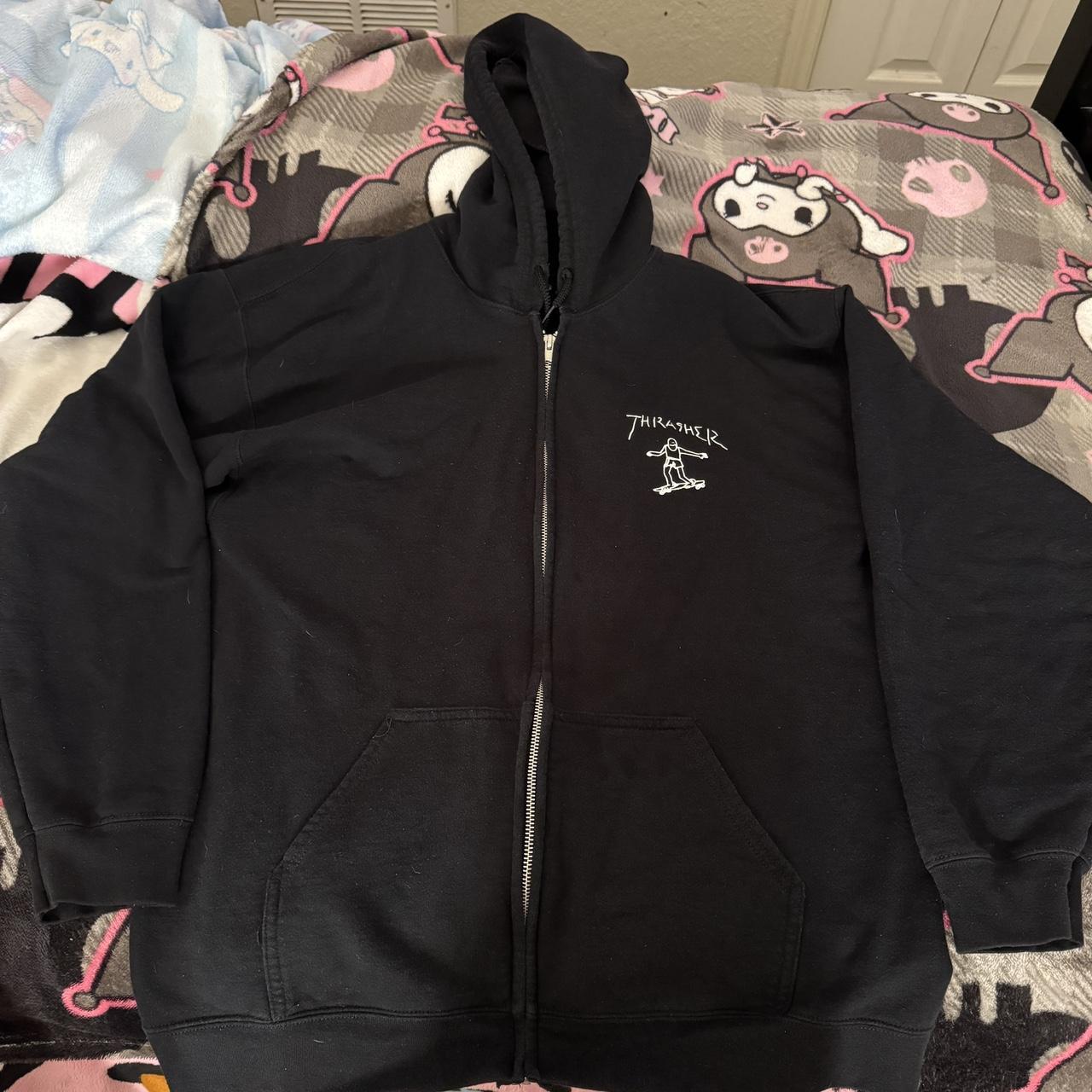 Thrasher jacket / zip up Large new condition - Depop