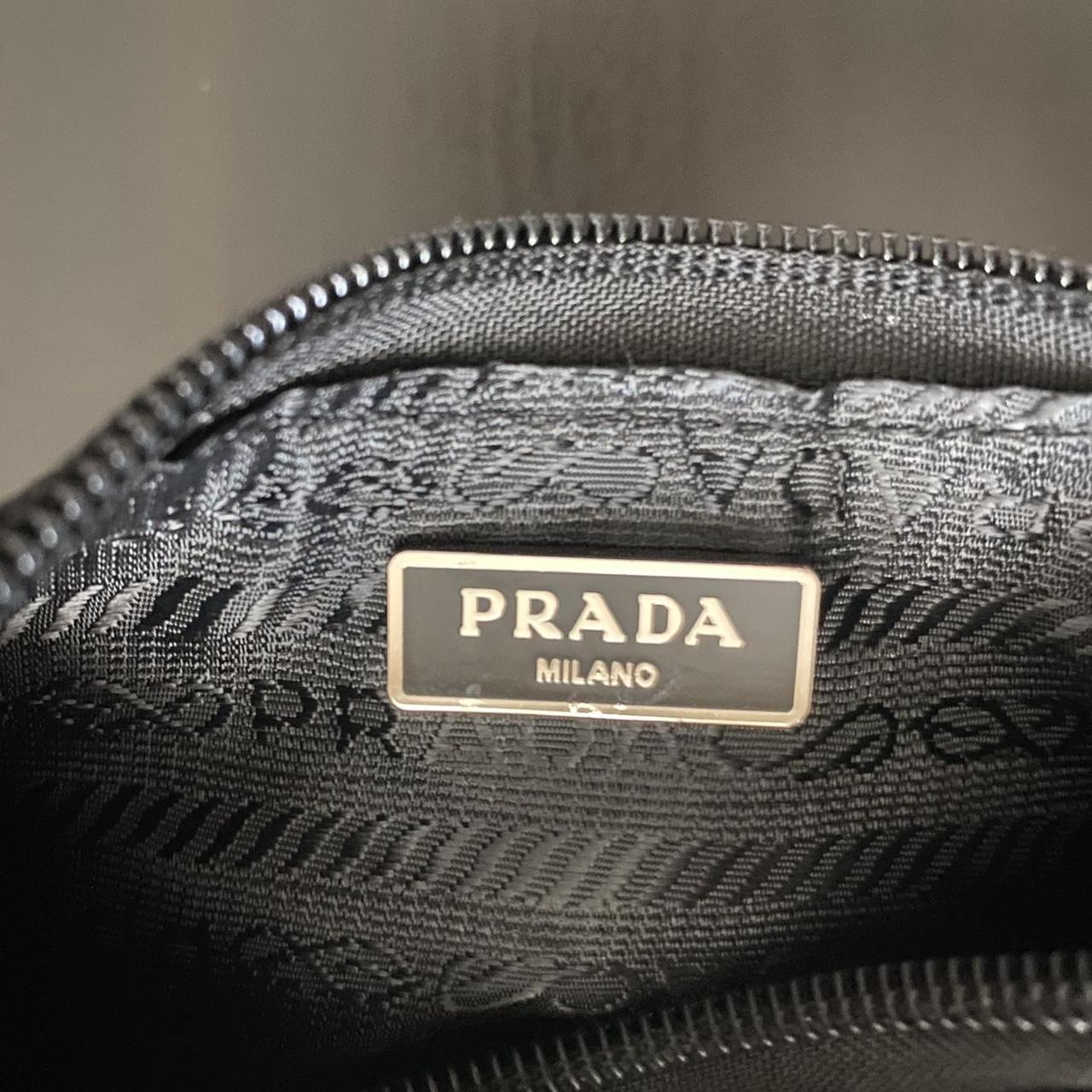 Prada Re-Edition 2000 Mini-Bag! Serial tag shown in... - Depop