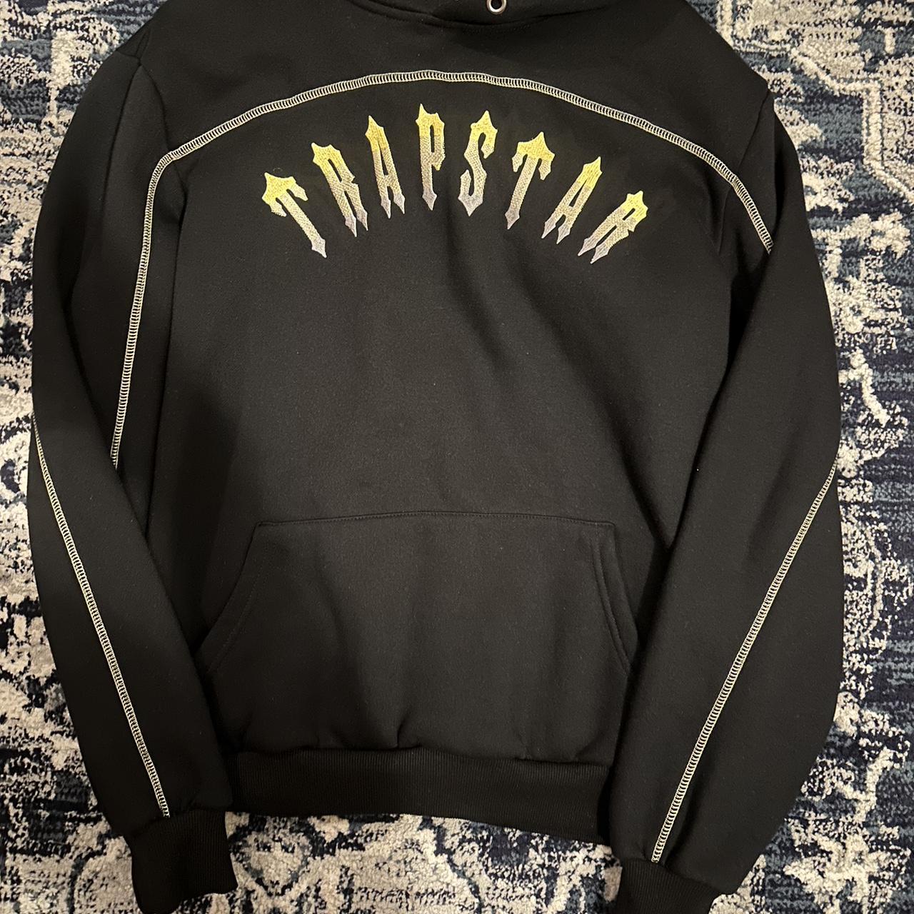 Black Trapstar hoodie Size Medium - Depop