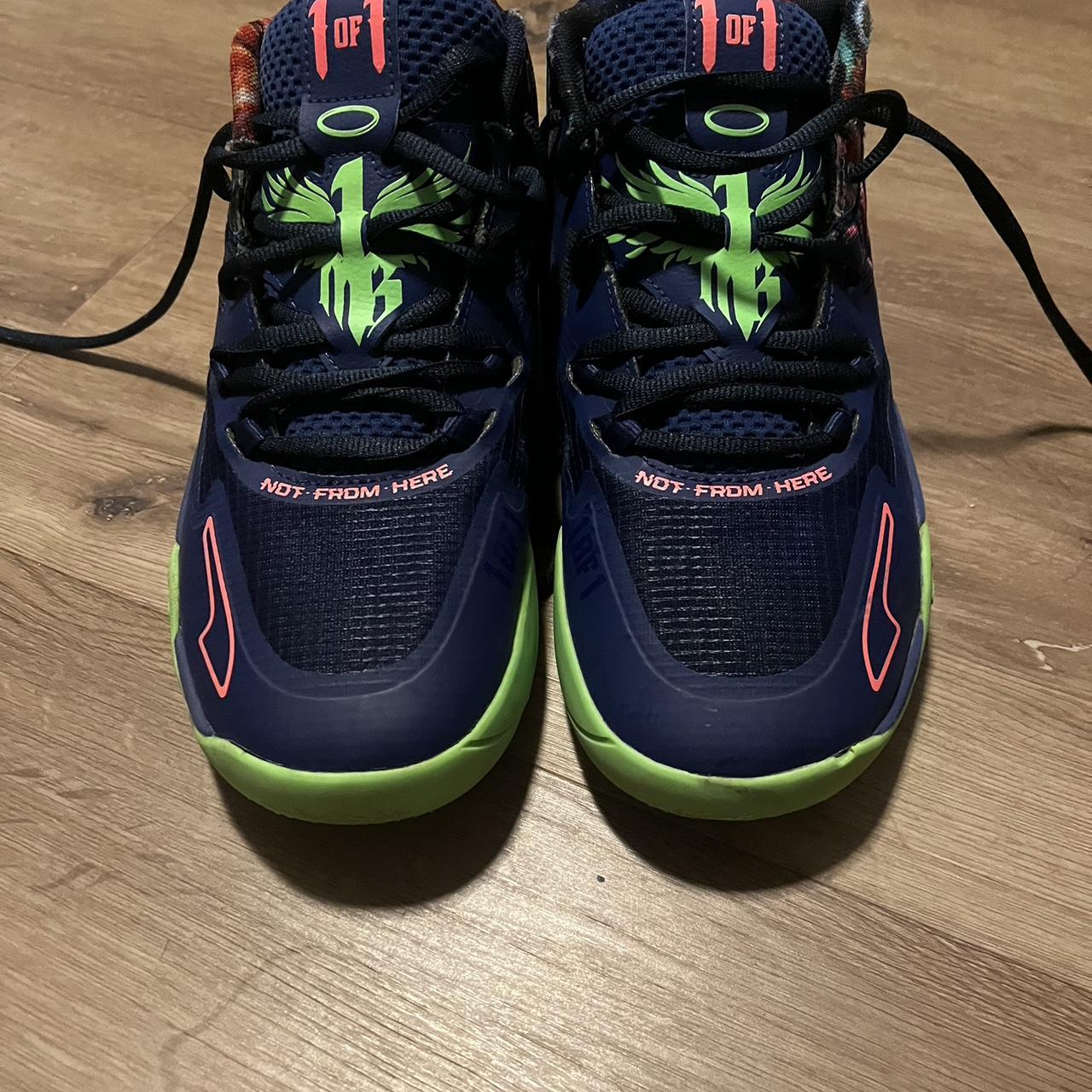 Size 8.5, PUMA MB1 Galaxy, in pretty good condition,... - Depop