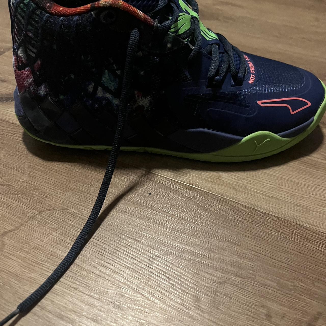 Size 8.5, PUMA MB1 Galaxy, in pretty good condition,... - Depop