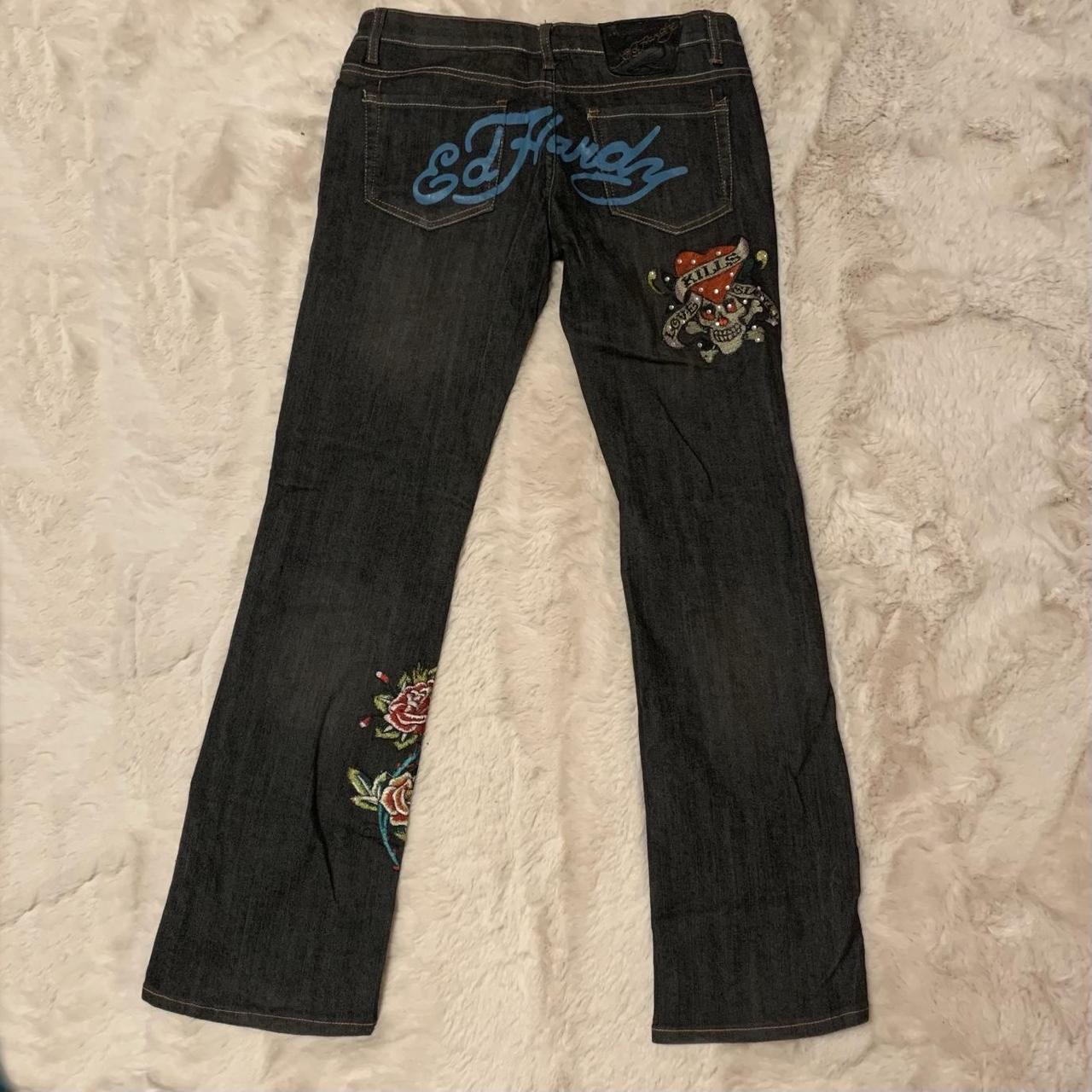 Don Ed hardy women jeans No flaws / but print /... - Depop