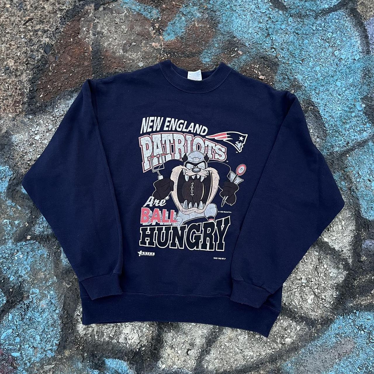 Vintage 90s 1993 New England Patriots Taz Football... | Depop