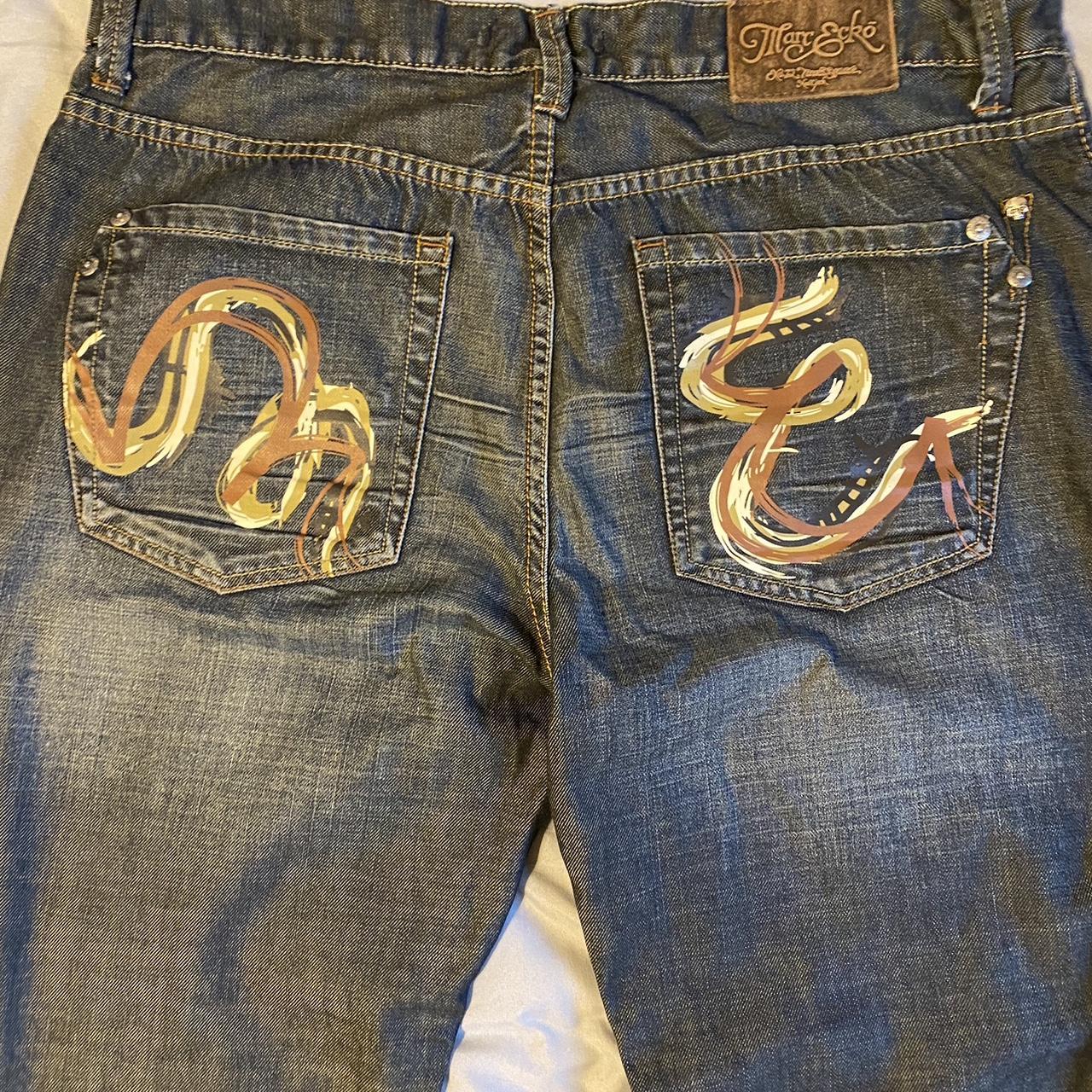 Marc ecko jeans size 38 Hella fire vintage cut and... - Depop