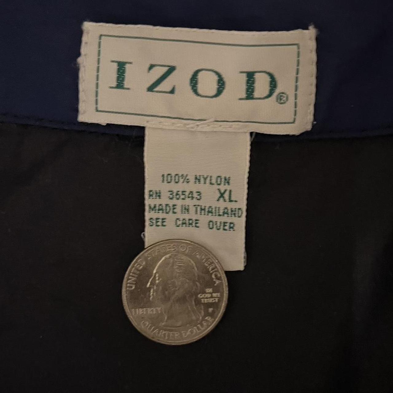 Izod Colorblock Windbreaker Pullover Vintage 1990s - Depop