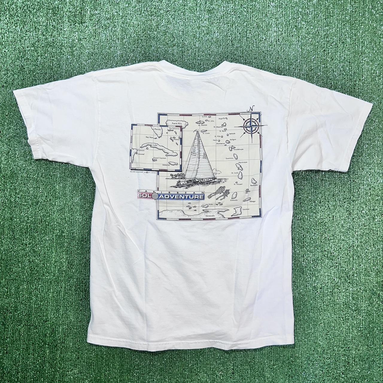 Del Sol - Puerto Rico white graphic t-shirt size - L - Depop