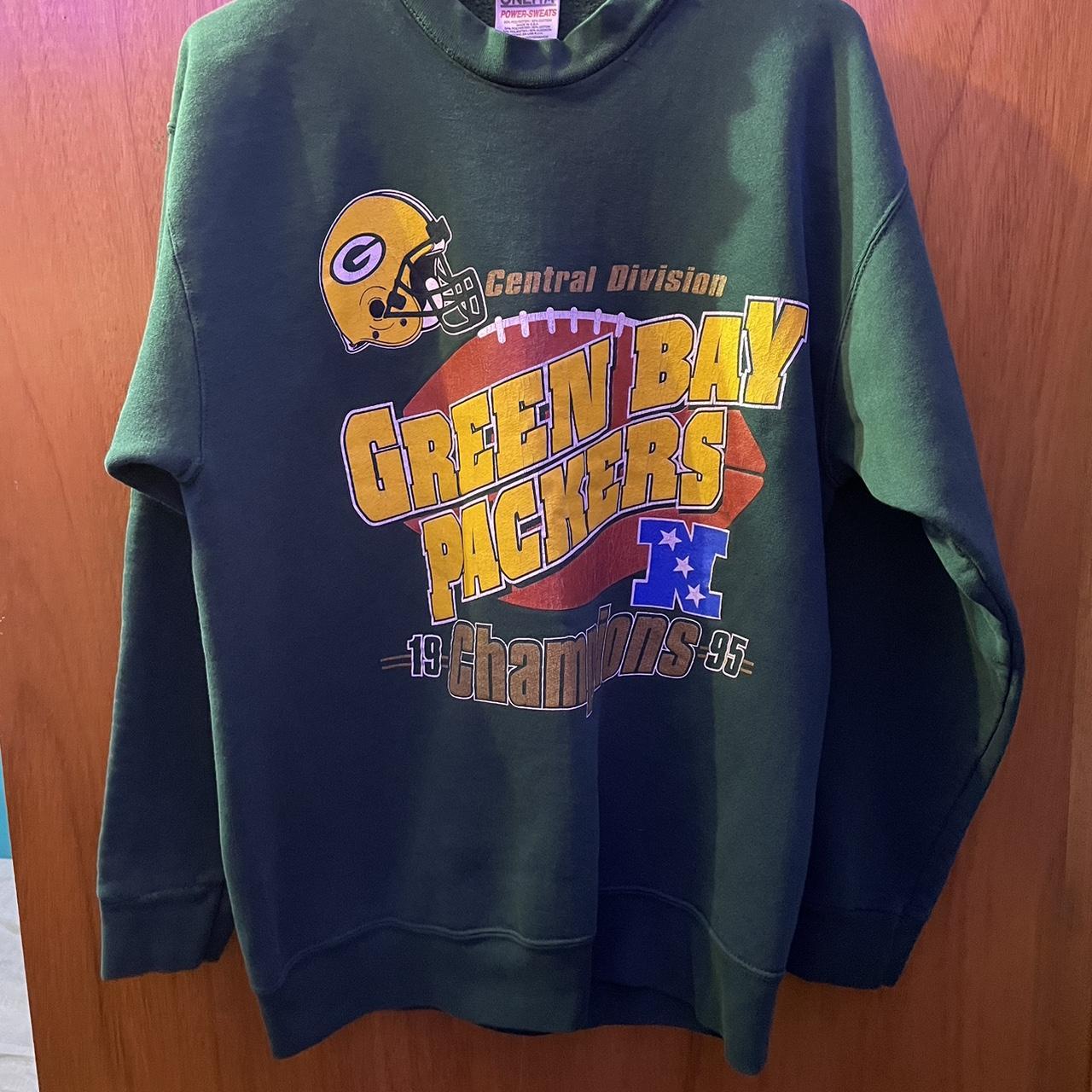 Large vintage Green bay packers nfl sweater Brand... - Depop