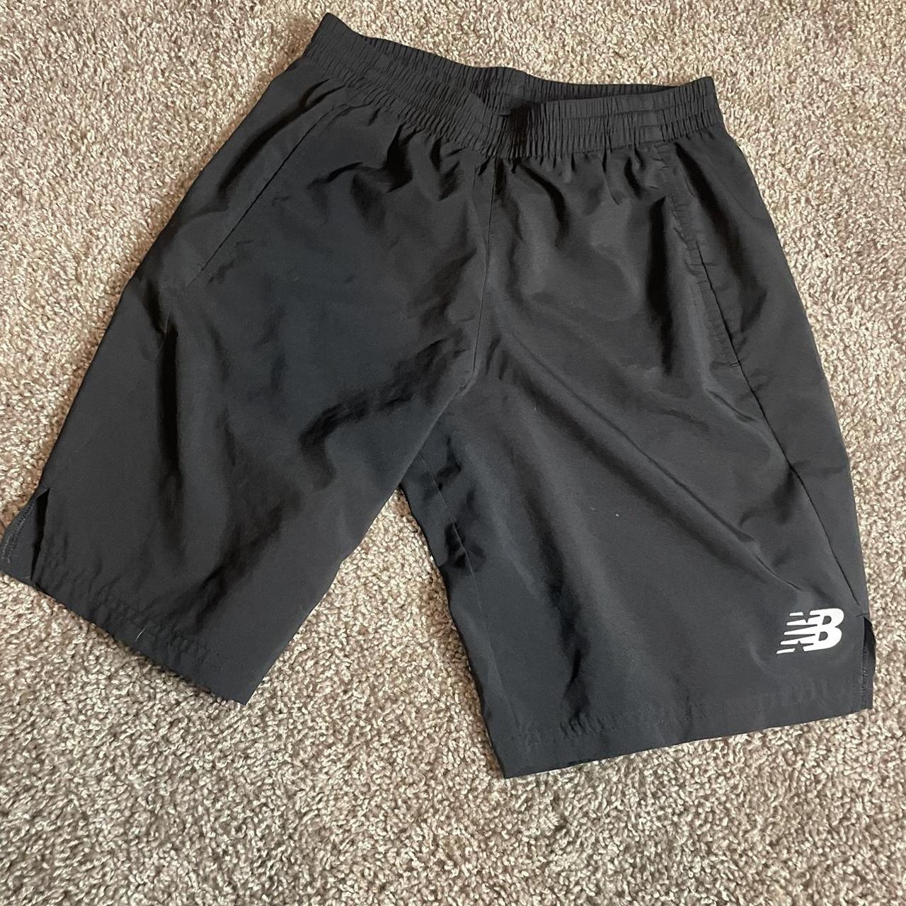 New Balance Black Athletic Shorts Size: S Original... - Depop