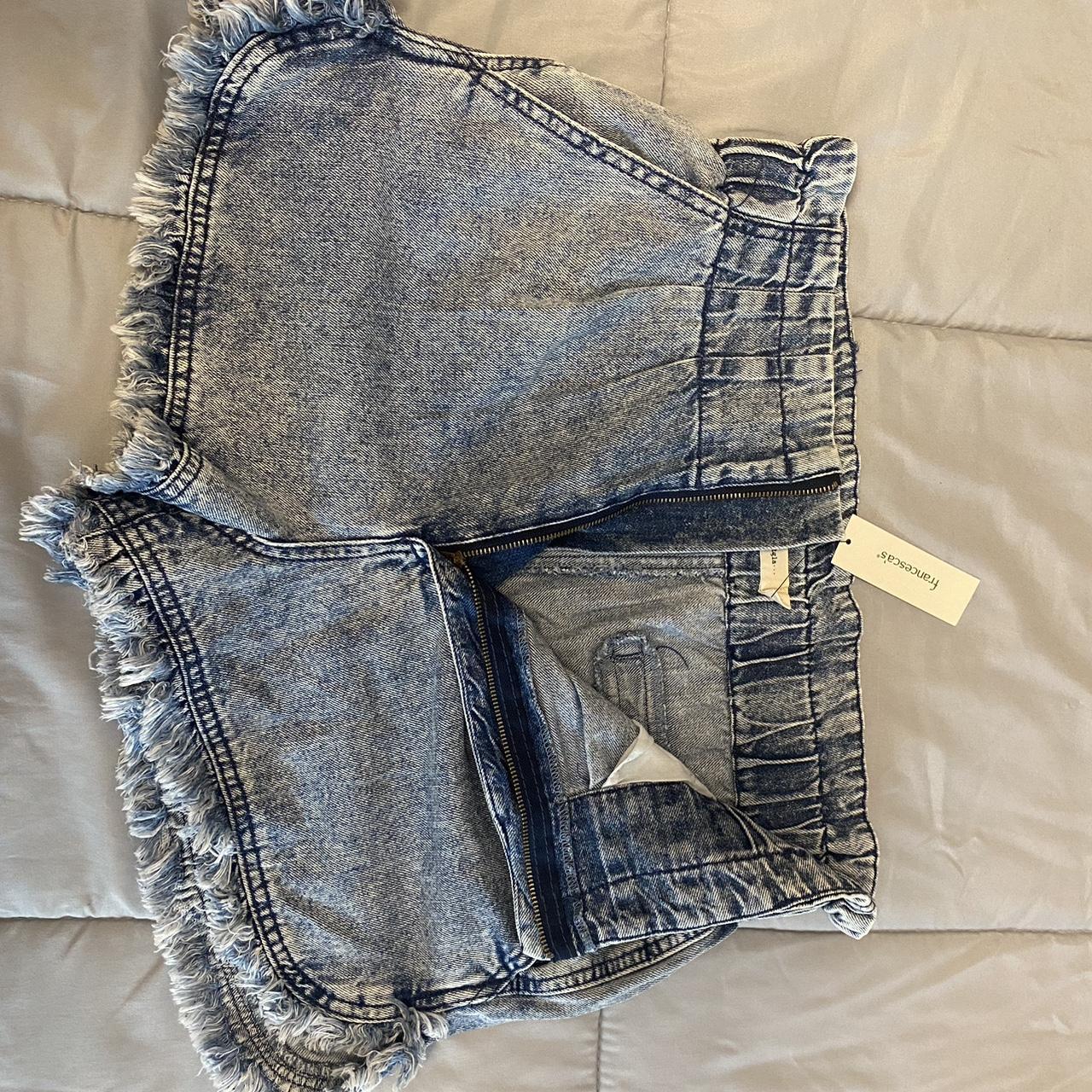 Large Jean shorts, brand new - Depop
