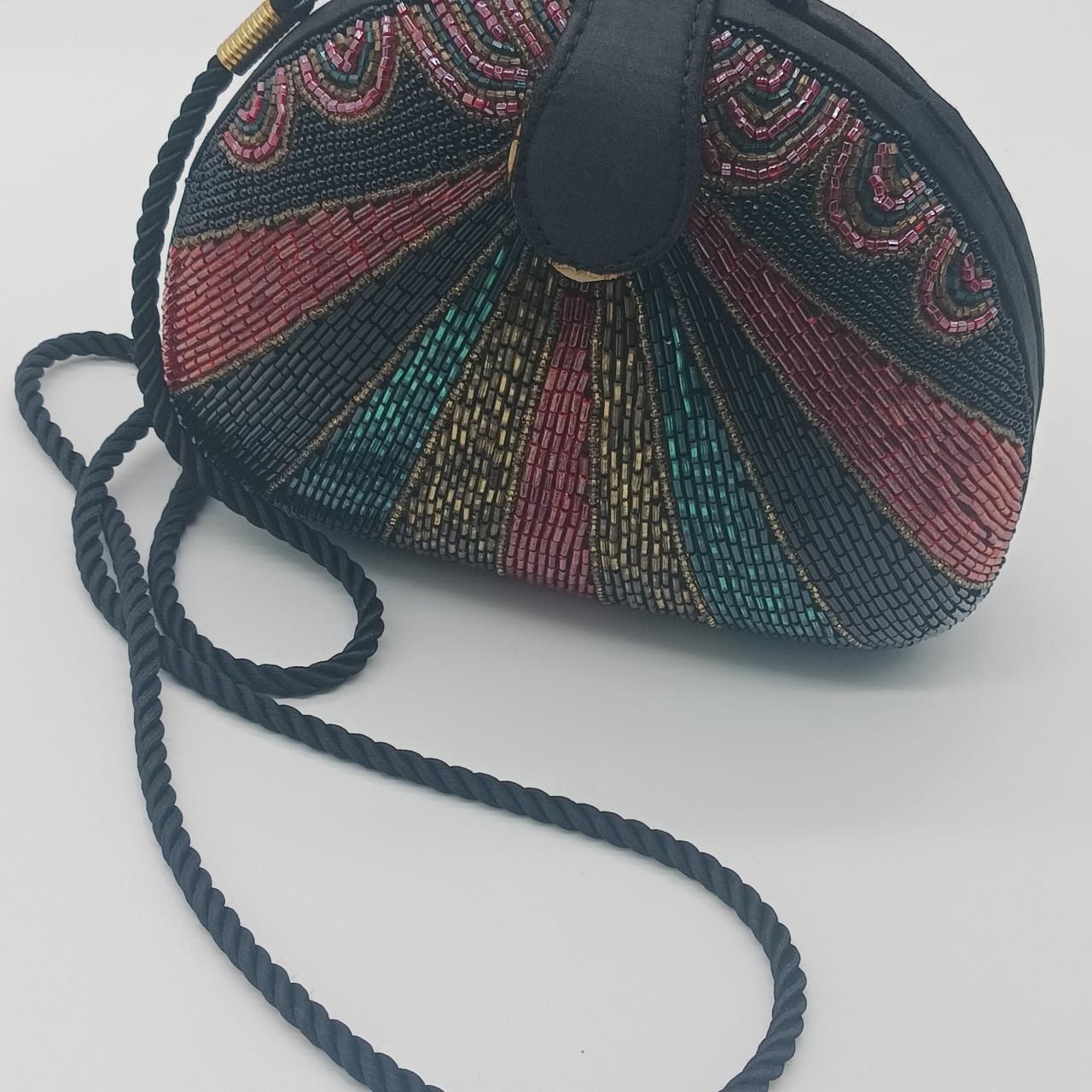 Vintage Bob Mackie Beaded Handbag. Flaws shown in... - Depop