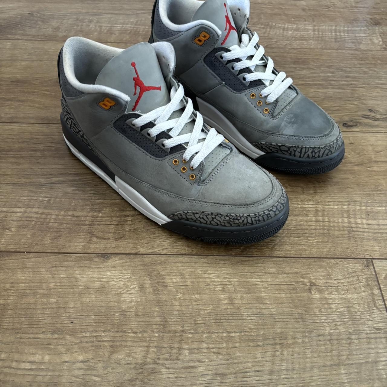 Nike Air Jordan 3 Grey in UK Men’s size 9 - Depop