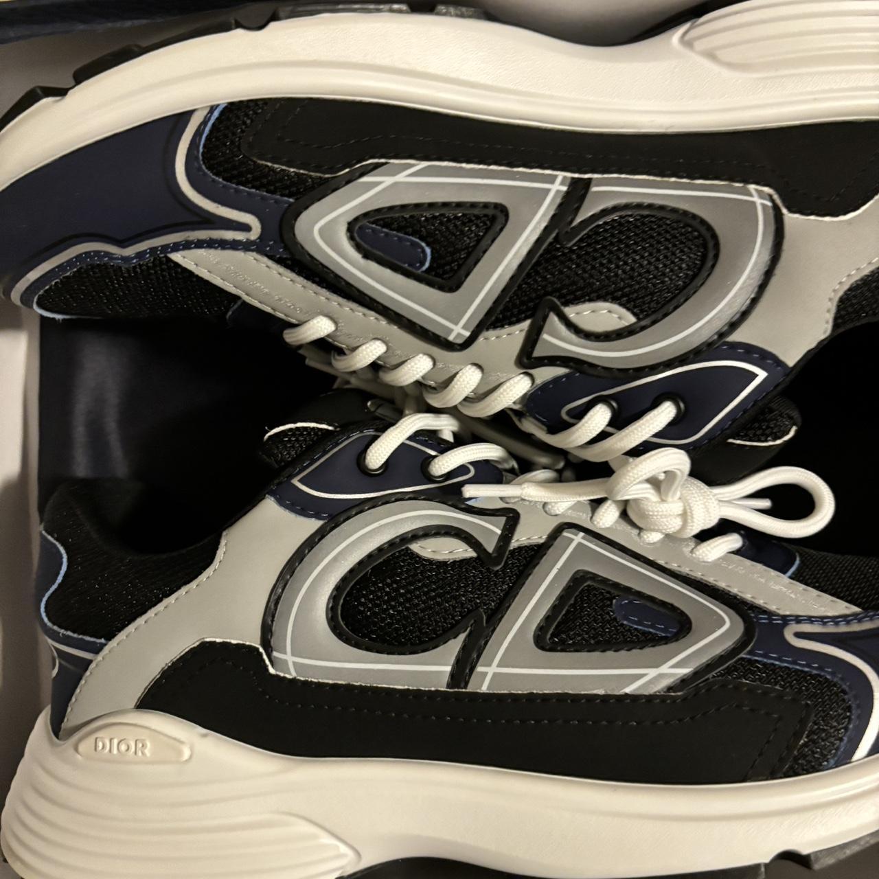 Dior B30 , Anthracite Gray Mesh and Black, Blue and... - Depop