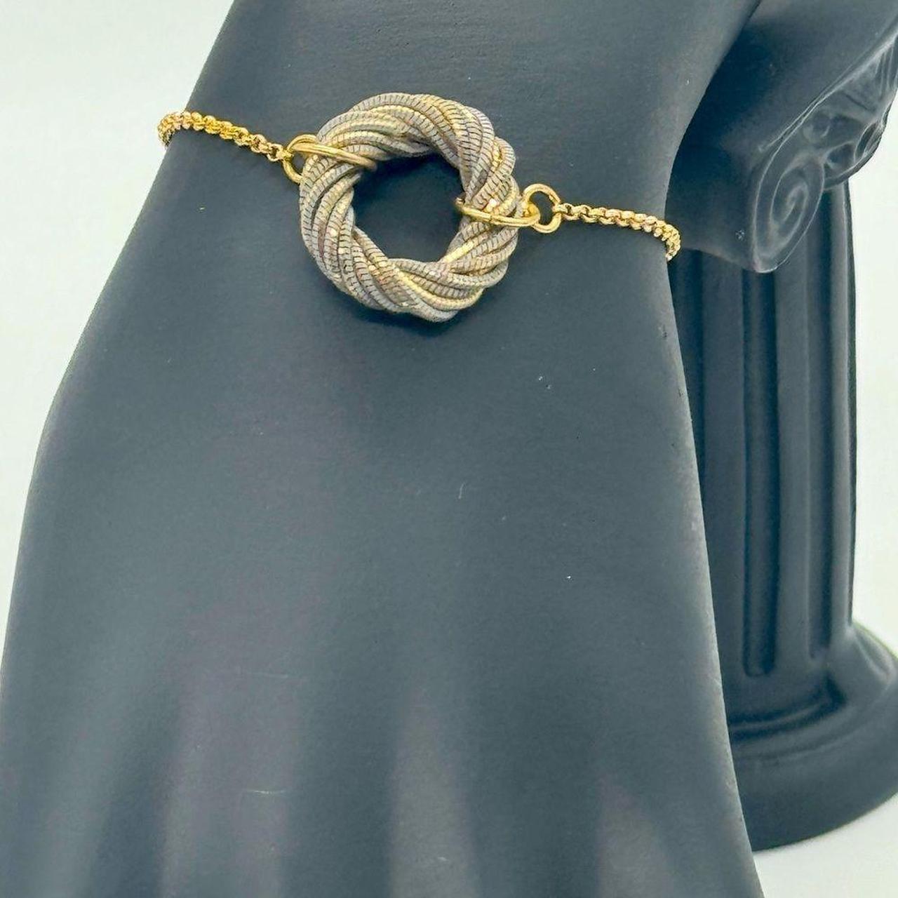 Erika Lyons Gold Tone Slide... - Depop