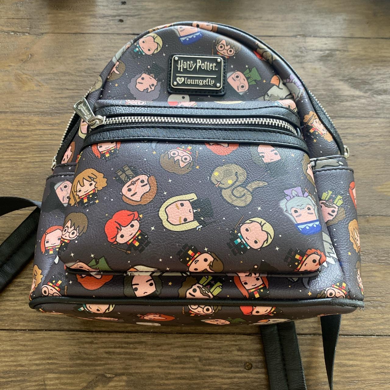Harry Potter Loungefly Back Pack hardly used in... - Depop