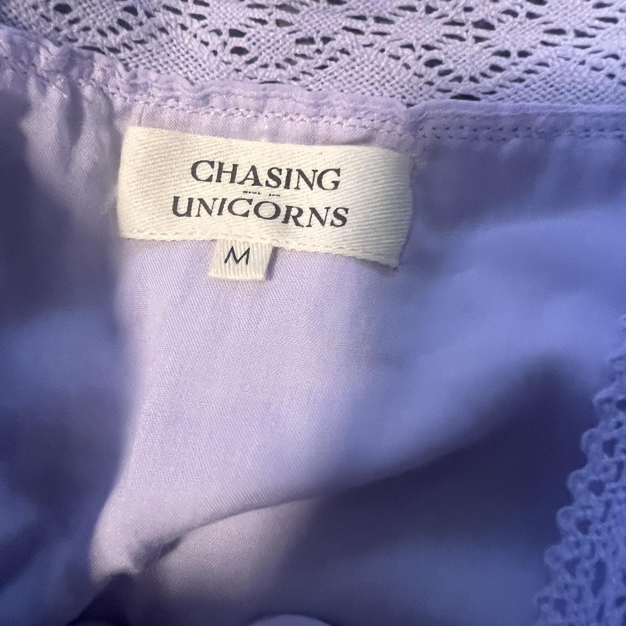 Chasing unicorns maxi dress in lilac with beautiful... - Depop