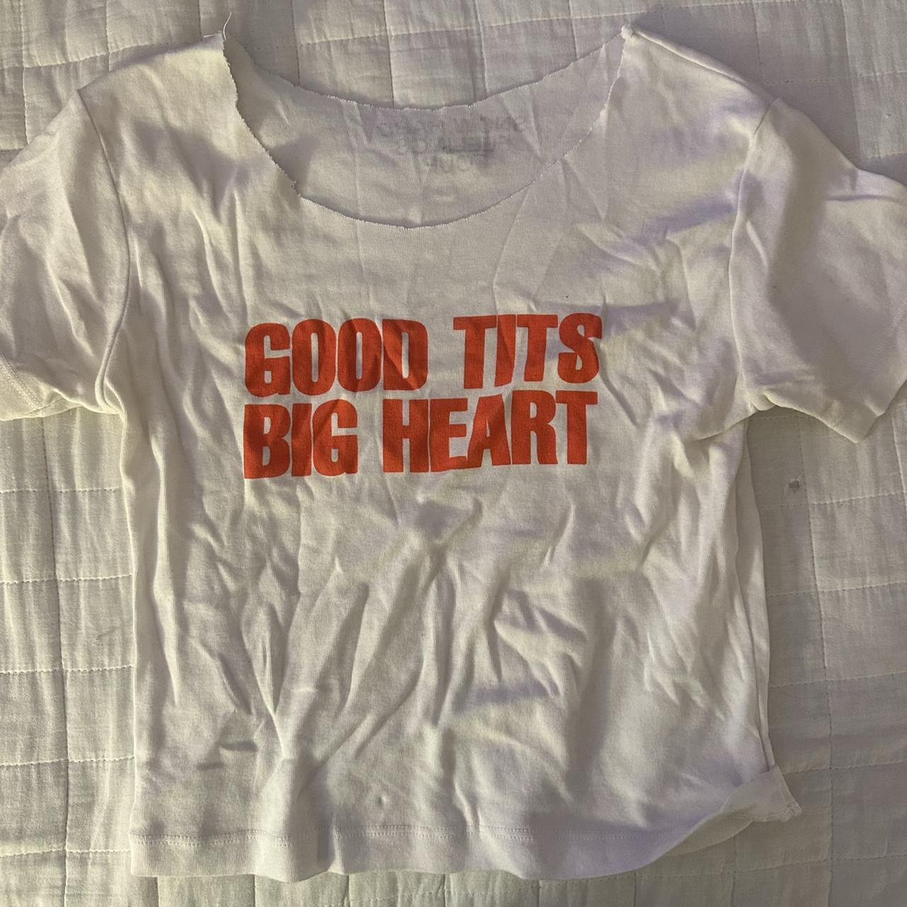 Renne Rapp tour merch, “good tits big heart” cut neck | Depop