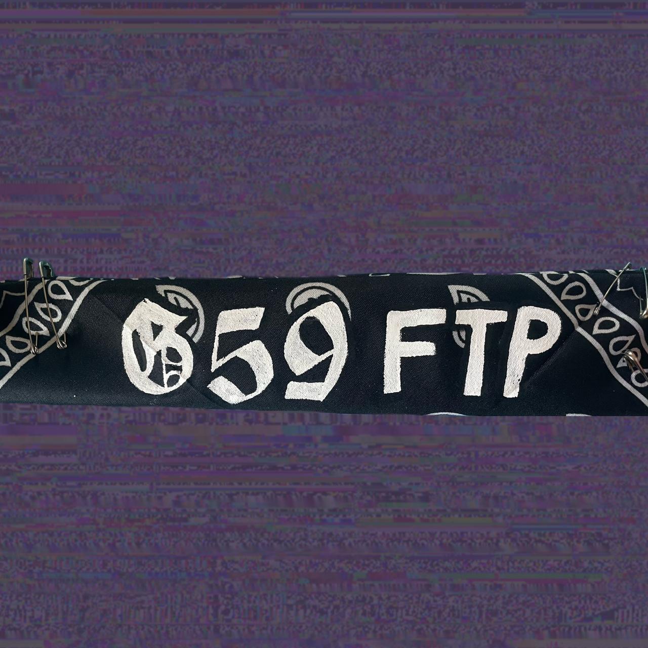 Black and white g59 FTP bandana #g59 #ftp #grey59... - Depop