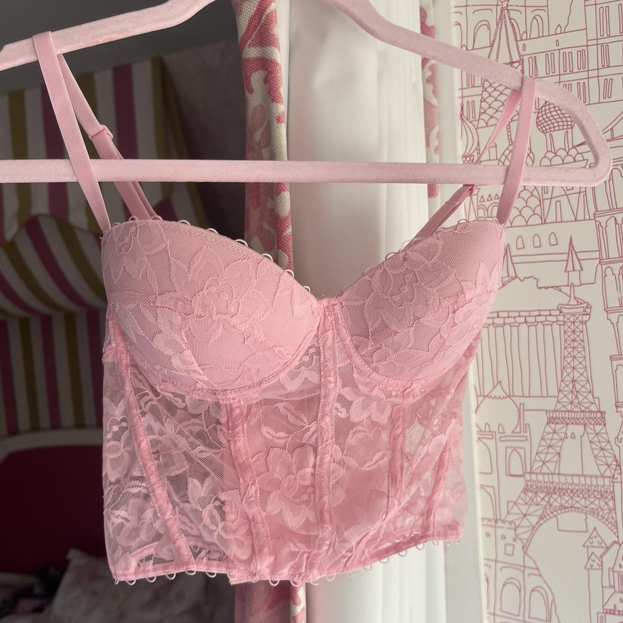 Bubblegum Pink Bustier 💗 Worn once, bought at a... - Depop