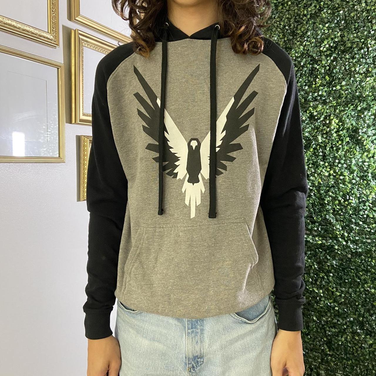Logan Paul black and white maverick hoodie🦜 •Size... - Depop