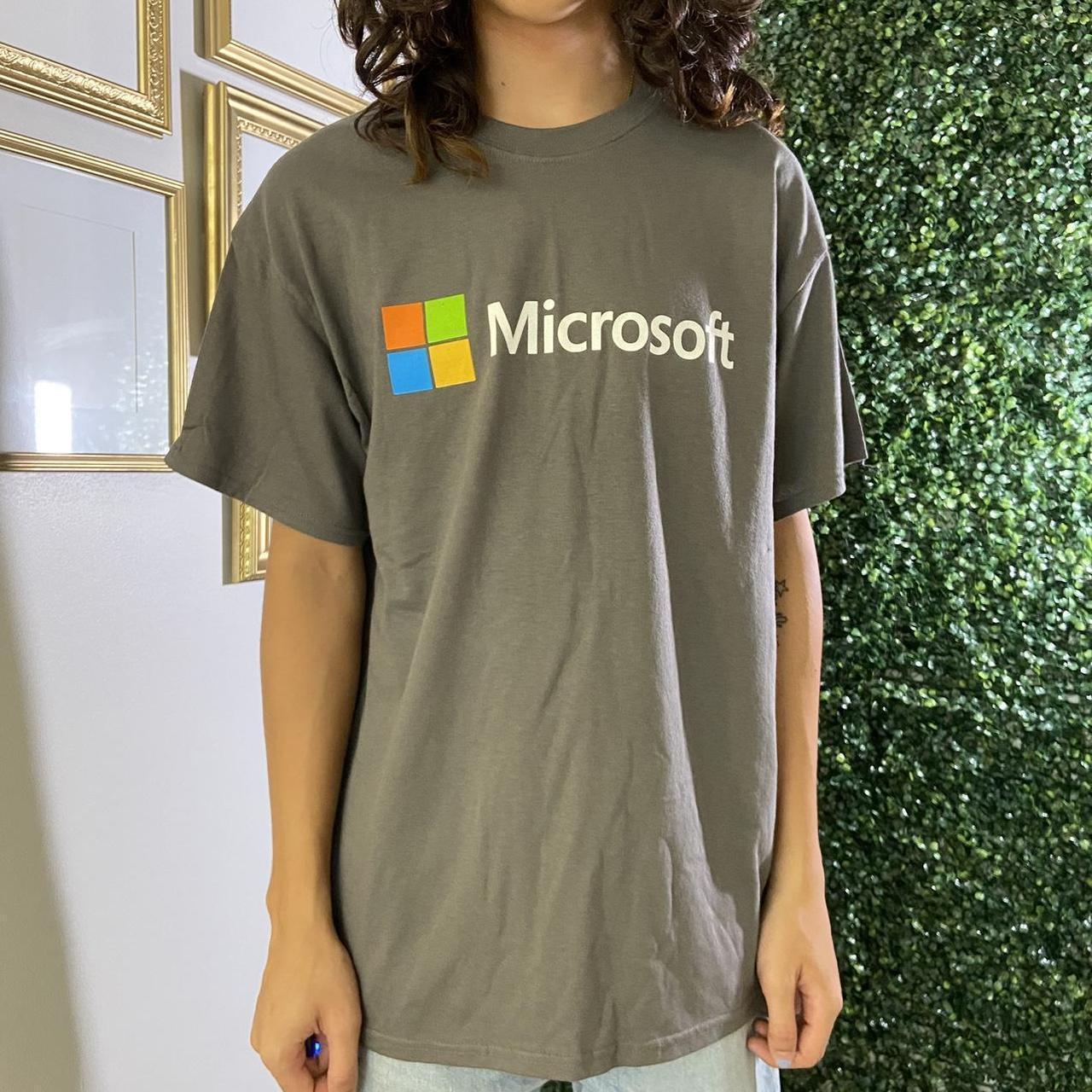 Microsoft Windows logo grey graphic T🪟 •Size L🌟 •In... - Depop