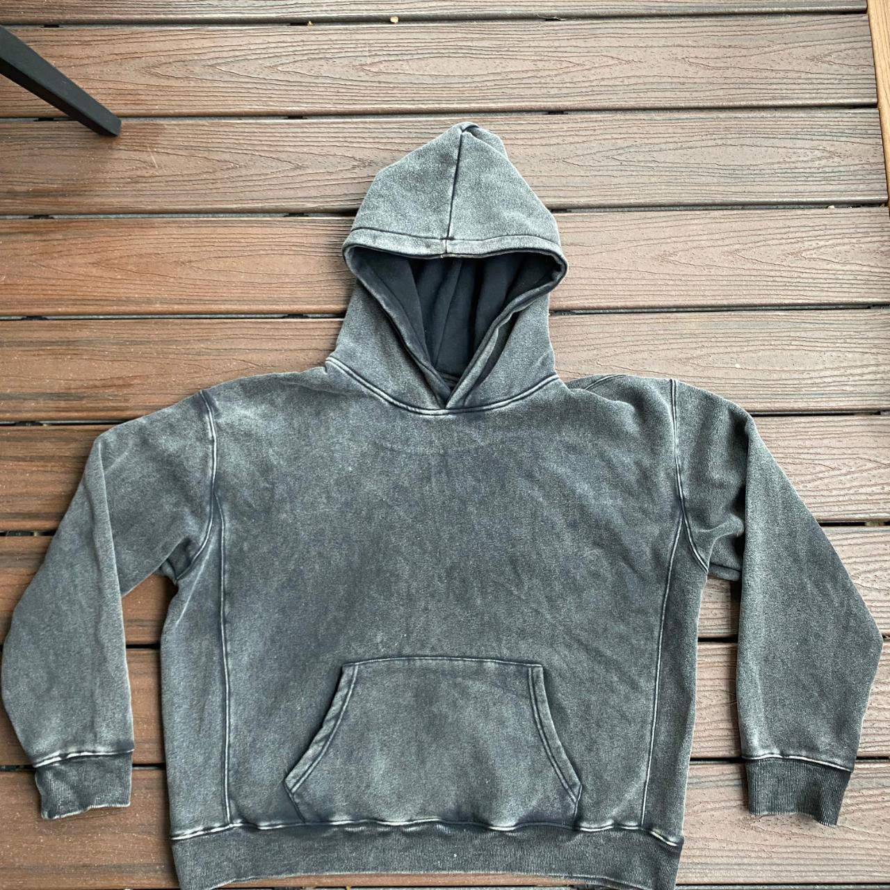 Acid wash hoodie Relaxed fit - Depop