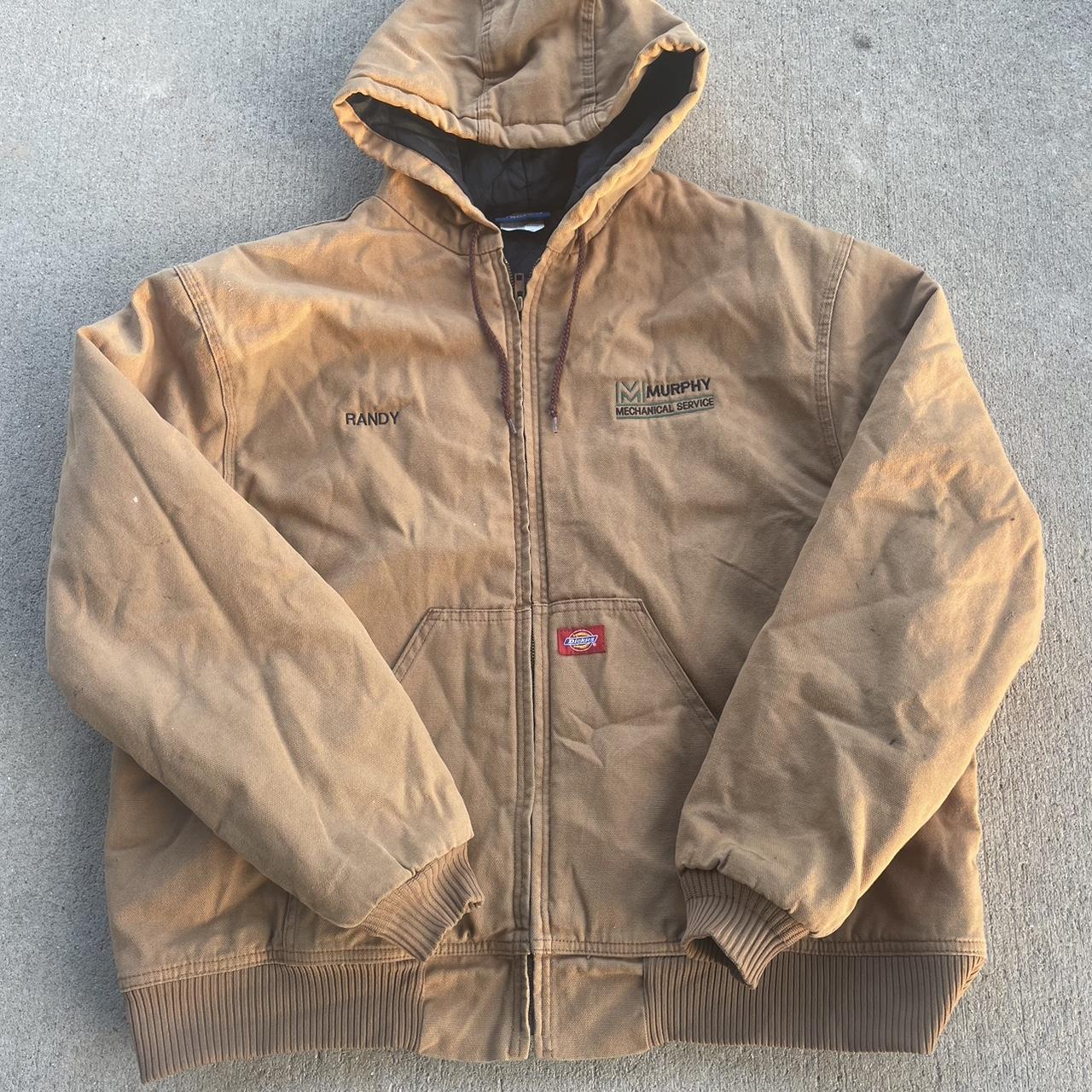 Dickies Workwear zip-up jacket, size XL Great... - Depop