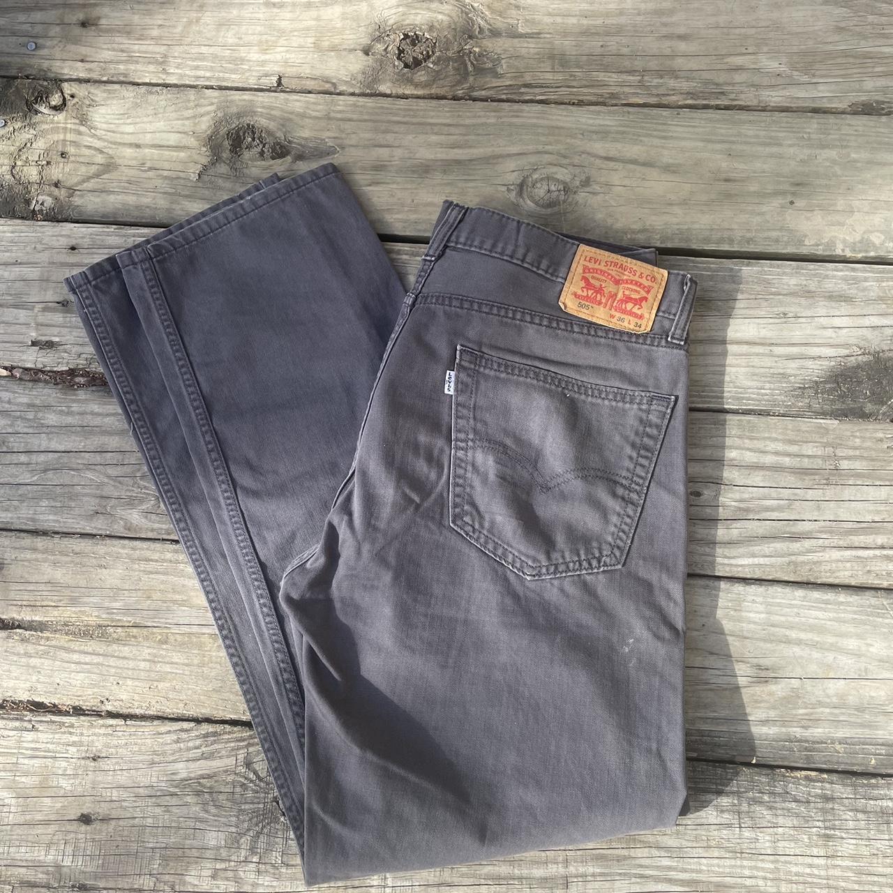 Levi’s 505 pants, size 36x34 in a nice dark... - Depop