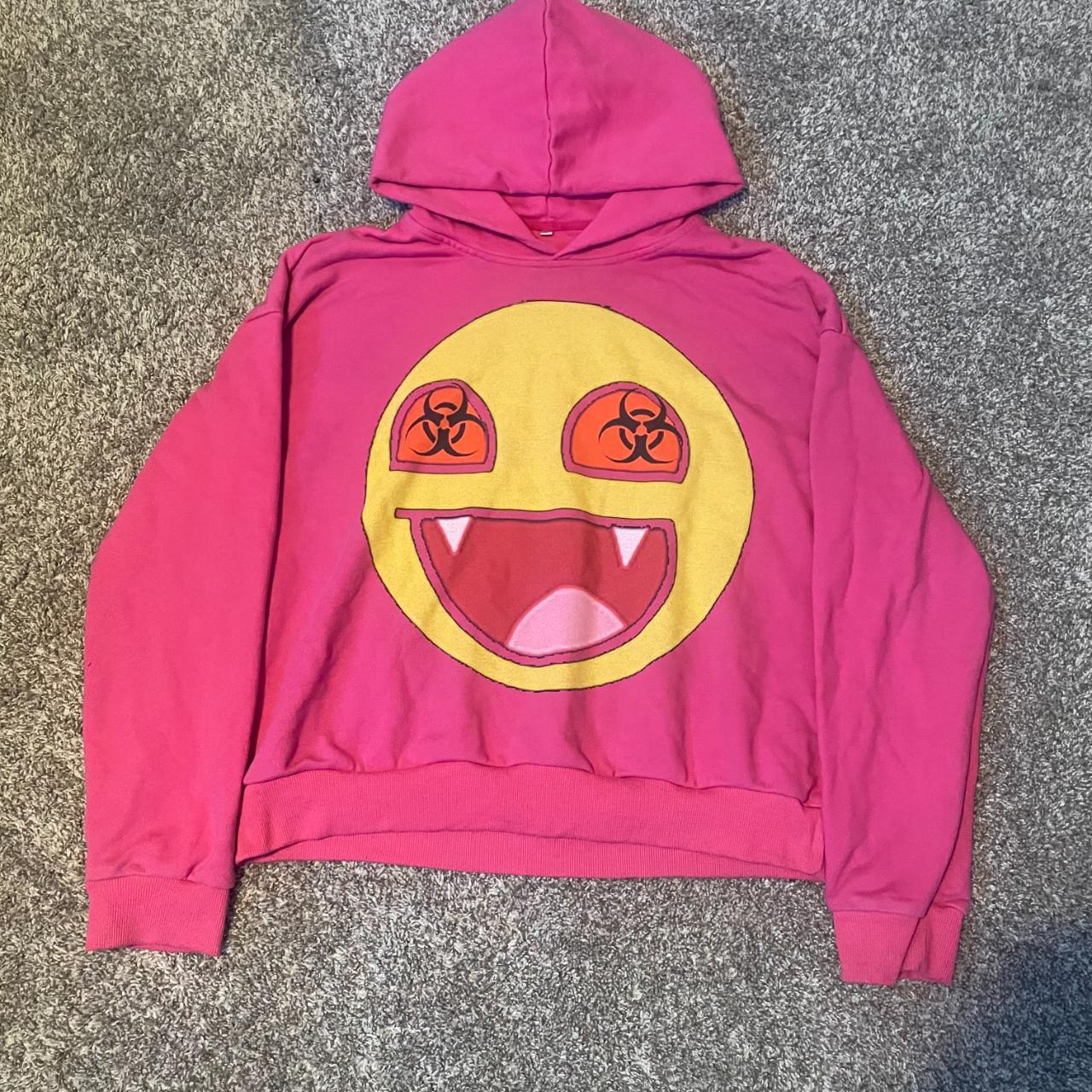 Droland Miller Pink Emoji Hoodie Fits Just Like Depop