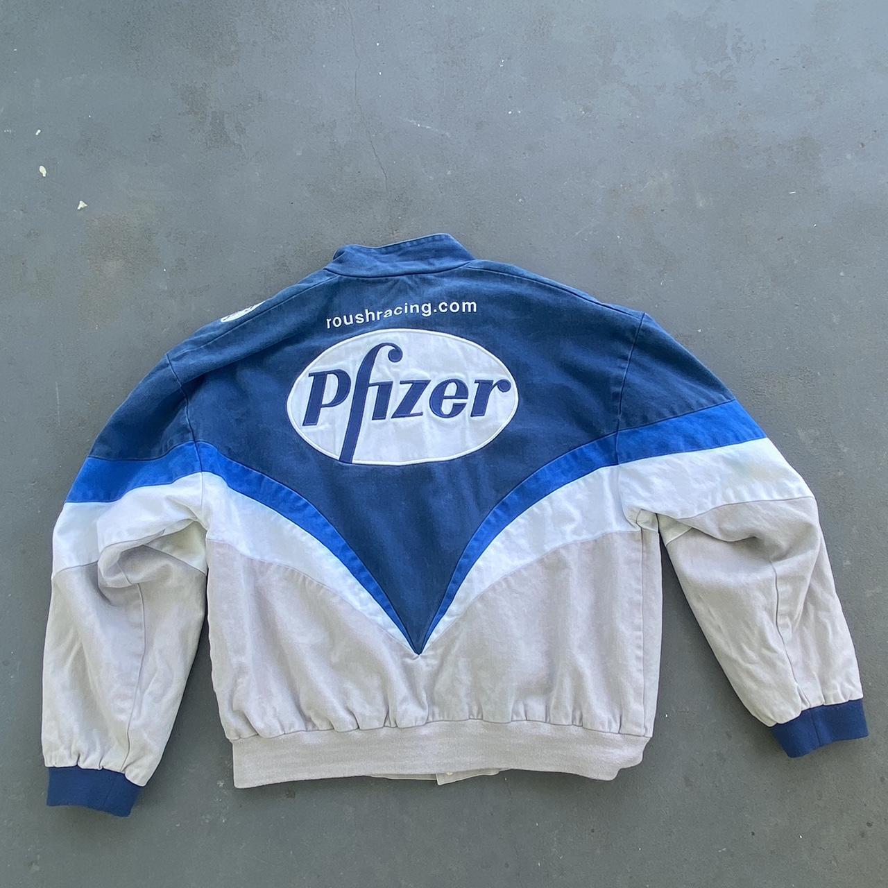 Mark Martin Pfizer Vintage NASCAR Roush Racing Jacket - Depop