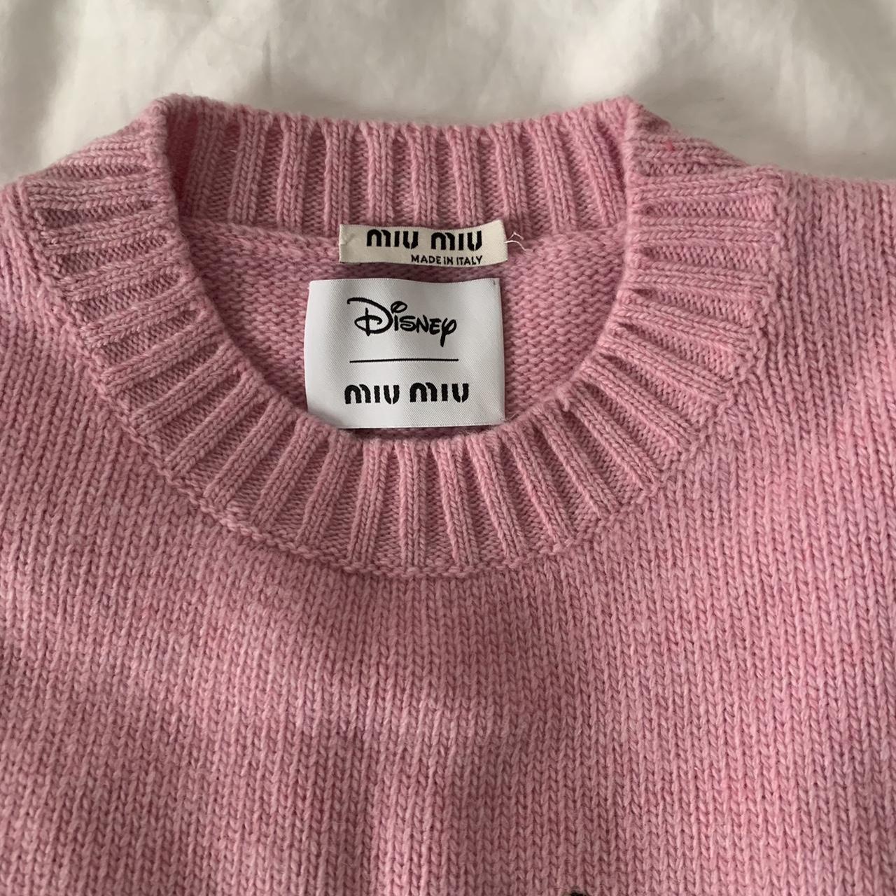 Worn Mui Mui x Disney sweater size 38 which is... - Depop