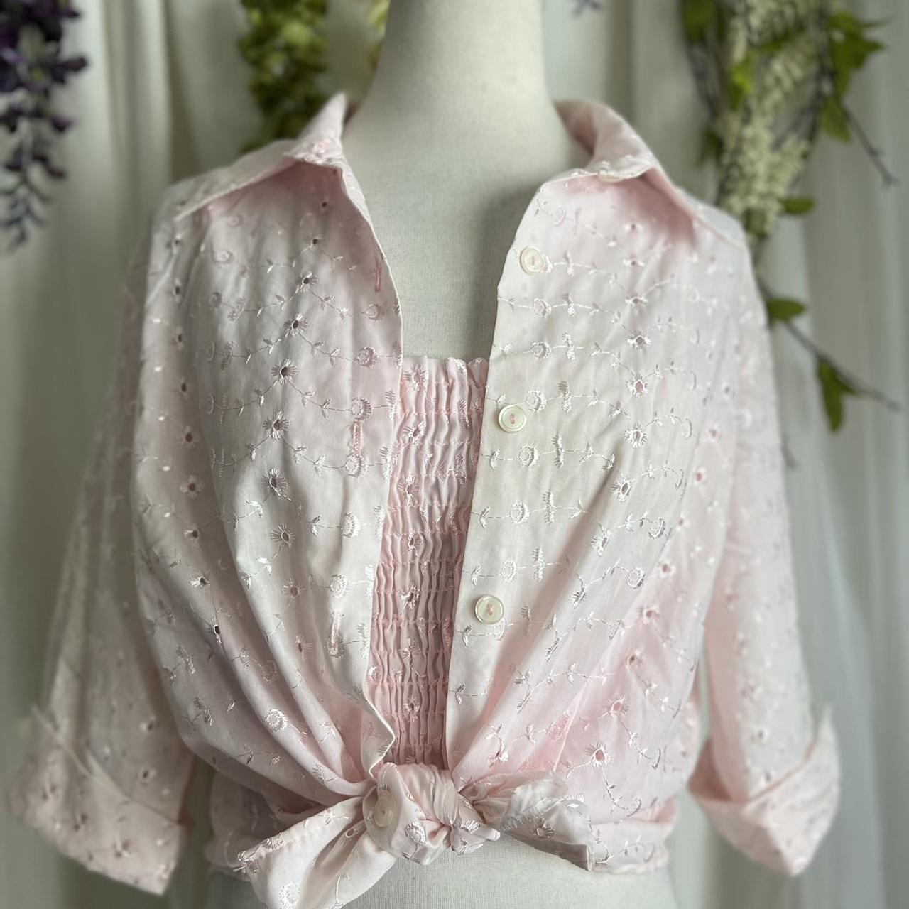 Baby pink top set!! - Depop