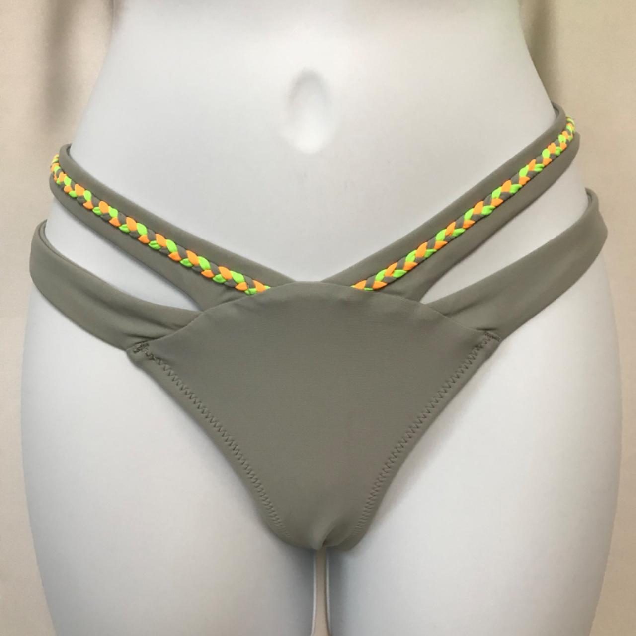 Grey Tiny Two Piece Bikini Swimsuit Two piece... - Depop