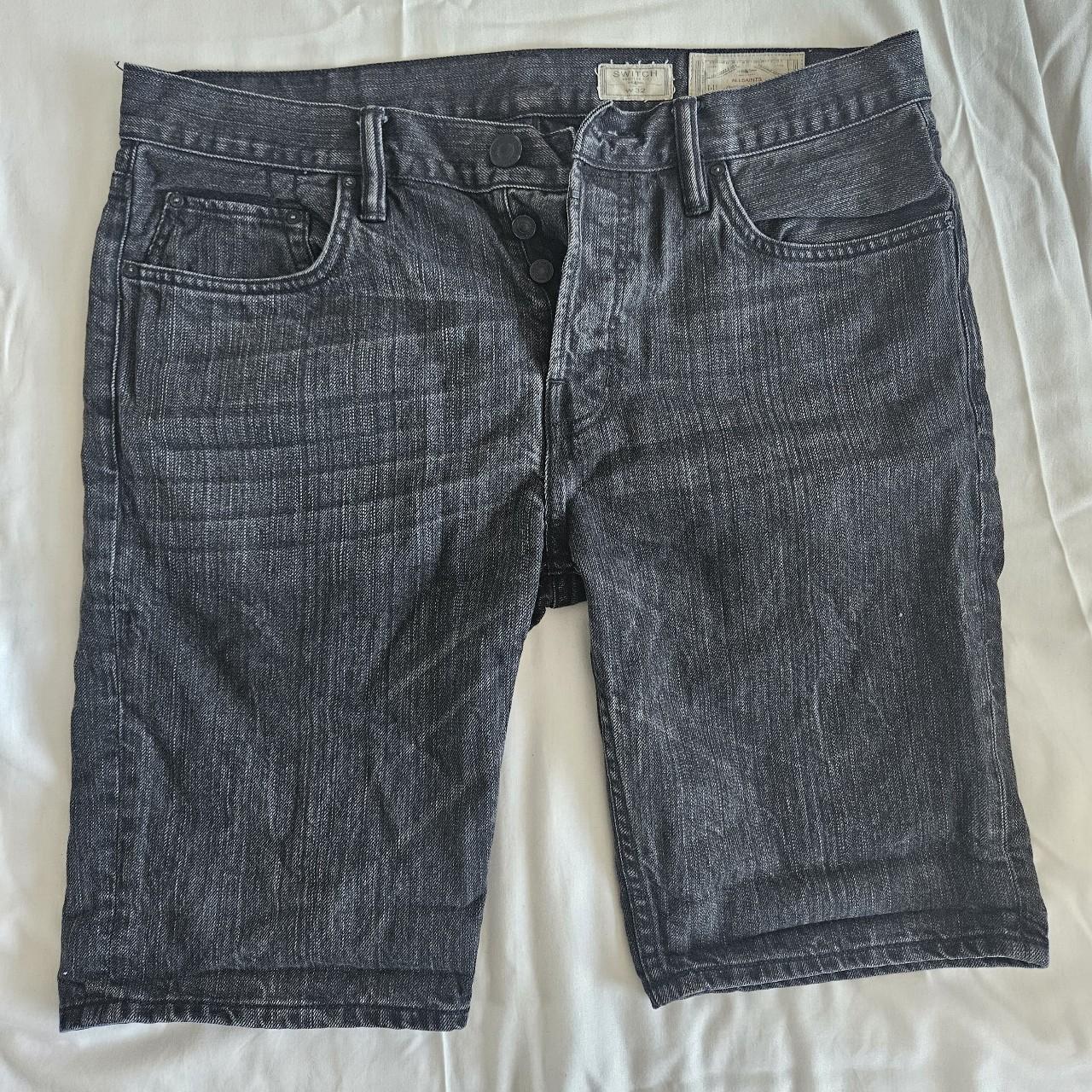 Allsaints Switch Shorts. Washed Black. Size 32. Ends... - Depop
