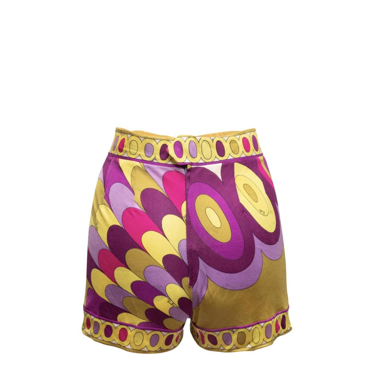 Emilio Pucci Silk mini shorts Product Details:... - Depop
