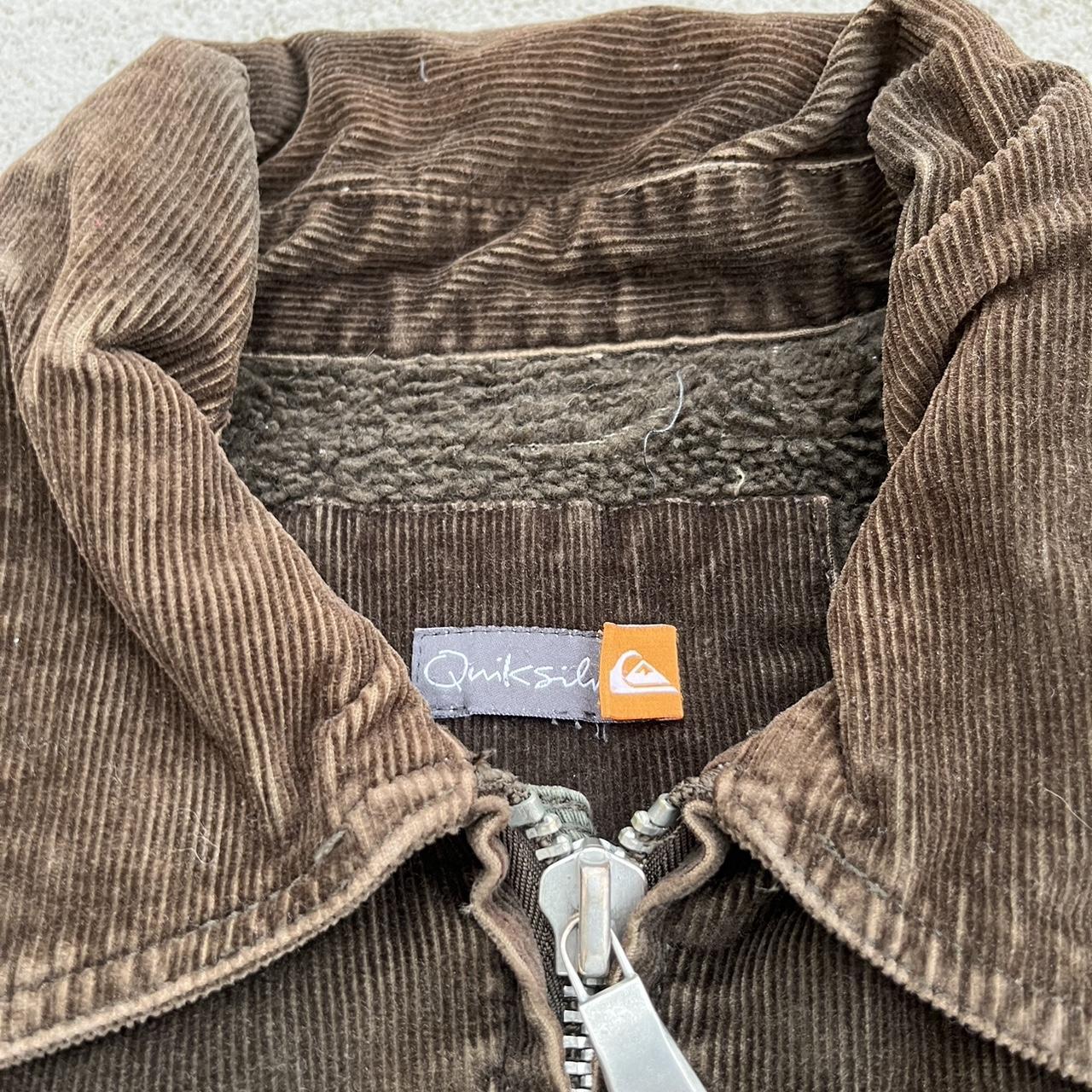 Large corduroy quicksilver jacket - Depop